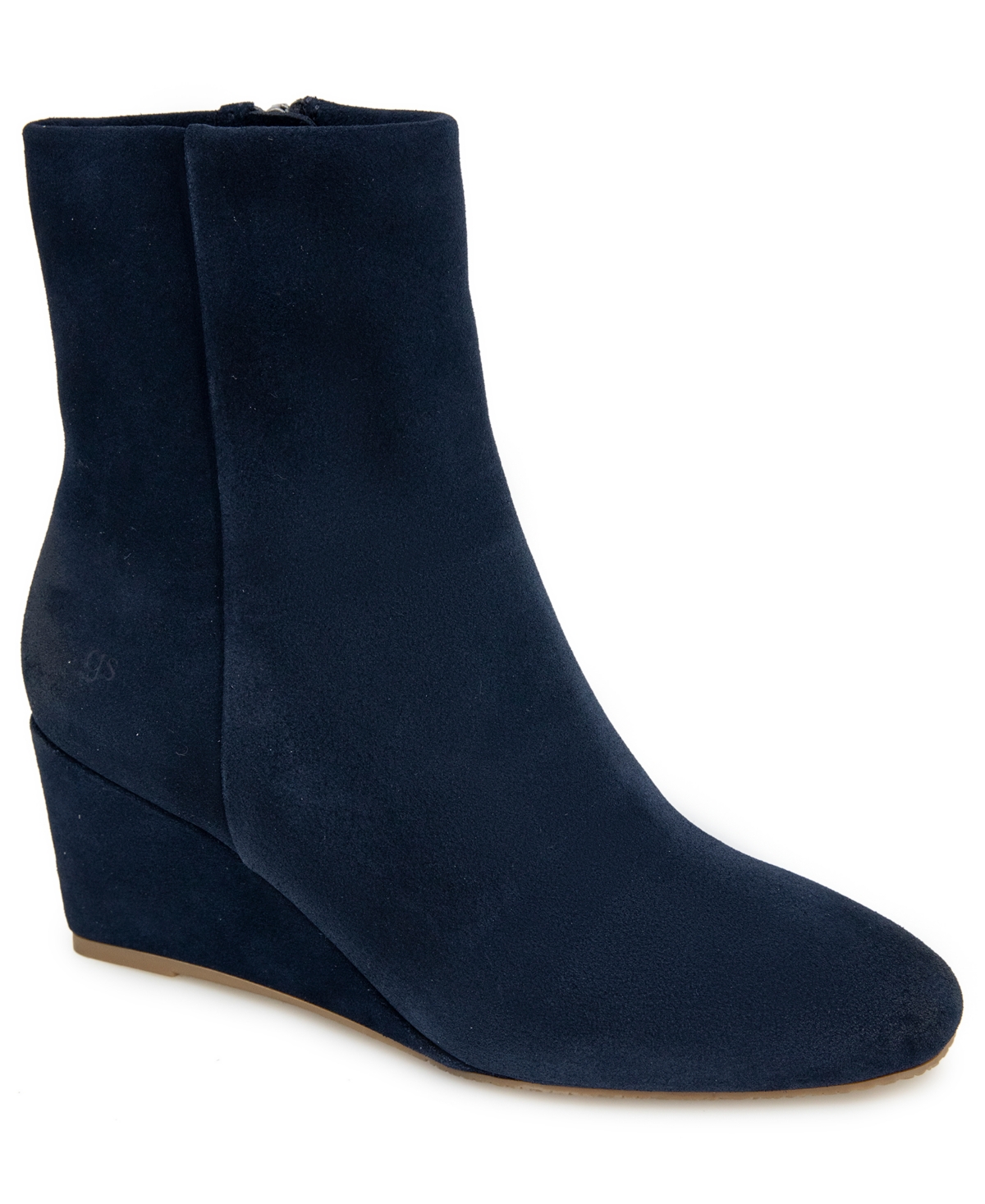 Click here for Gentle Souls Womens Nash Zipper Booties - Navy Sue... prices