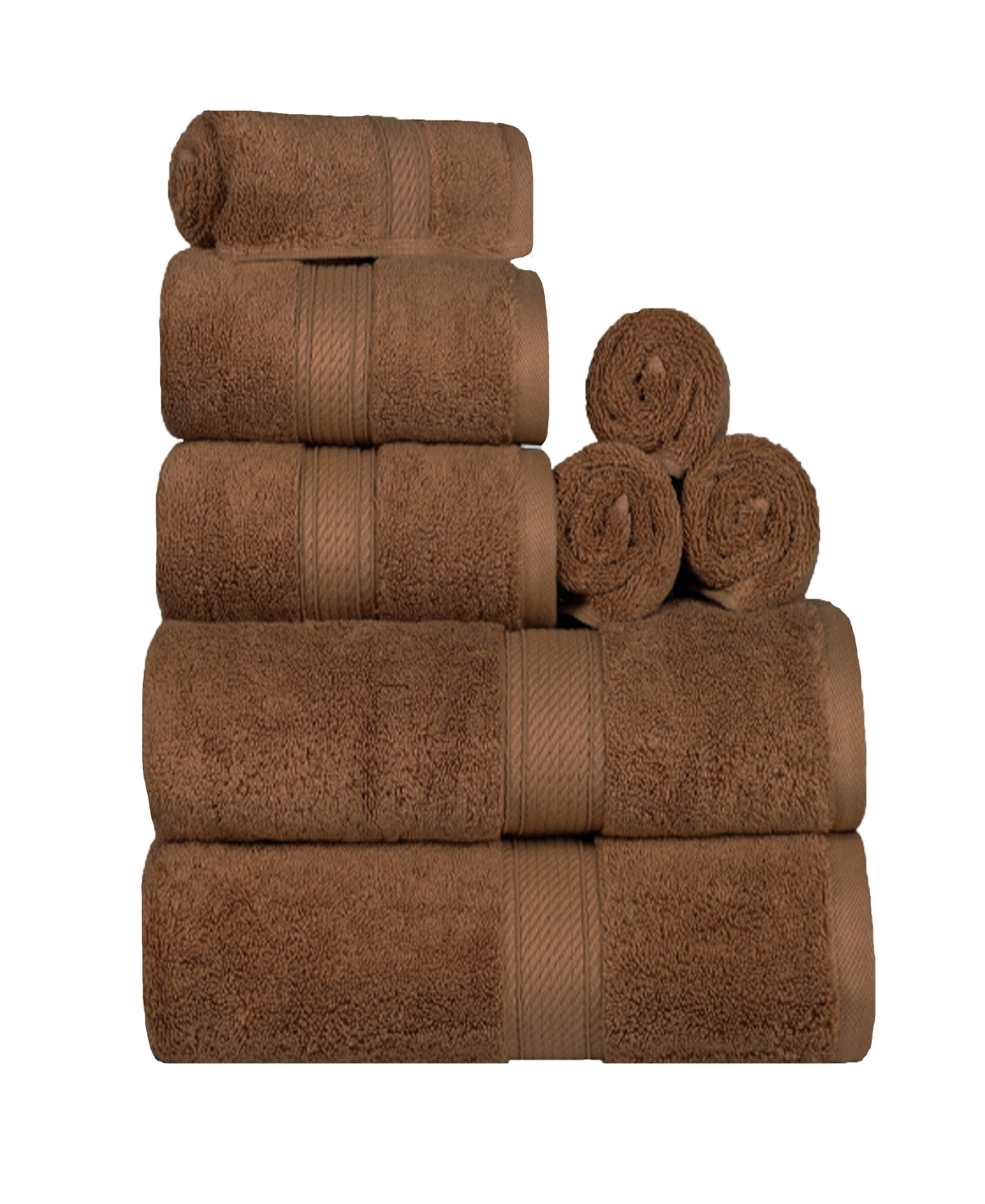 Click here for Superior Egyptian Cotton 8-Pc. Towel Set - Chocola... prices