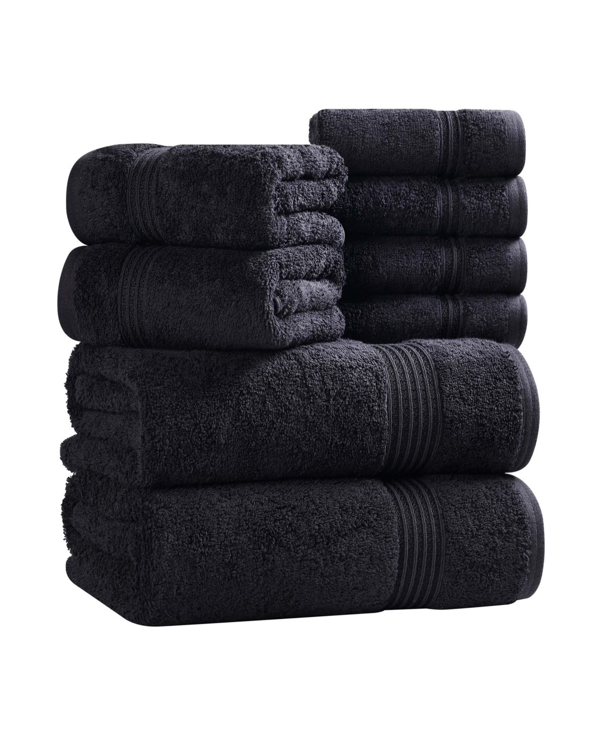 Click here for Superior Egyptian Cotton 8-Pc. Towel Set - Black prices