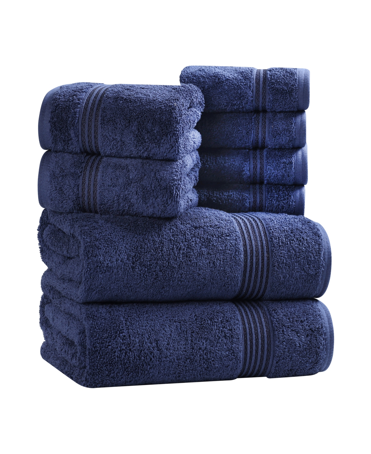 Click here for Superior Egyptian Cotton 8-Pc. Towel Set - Navy Bl... prices