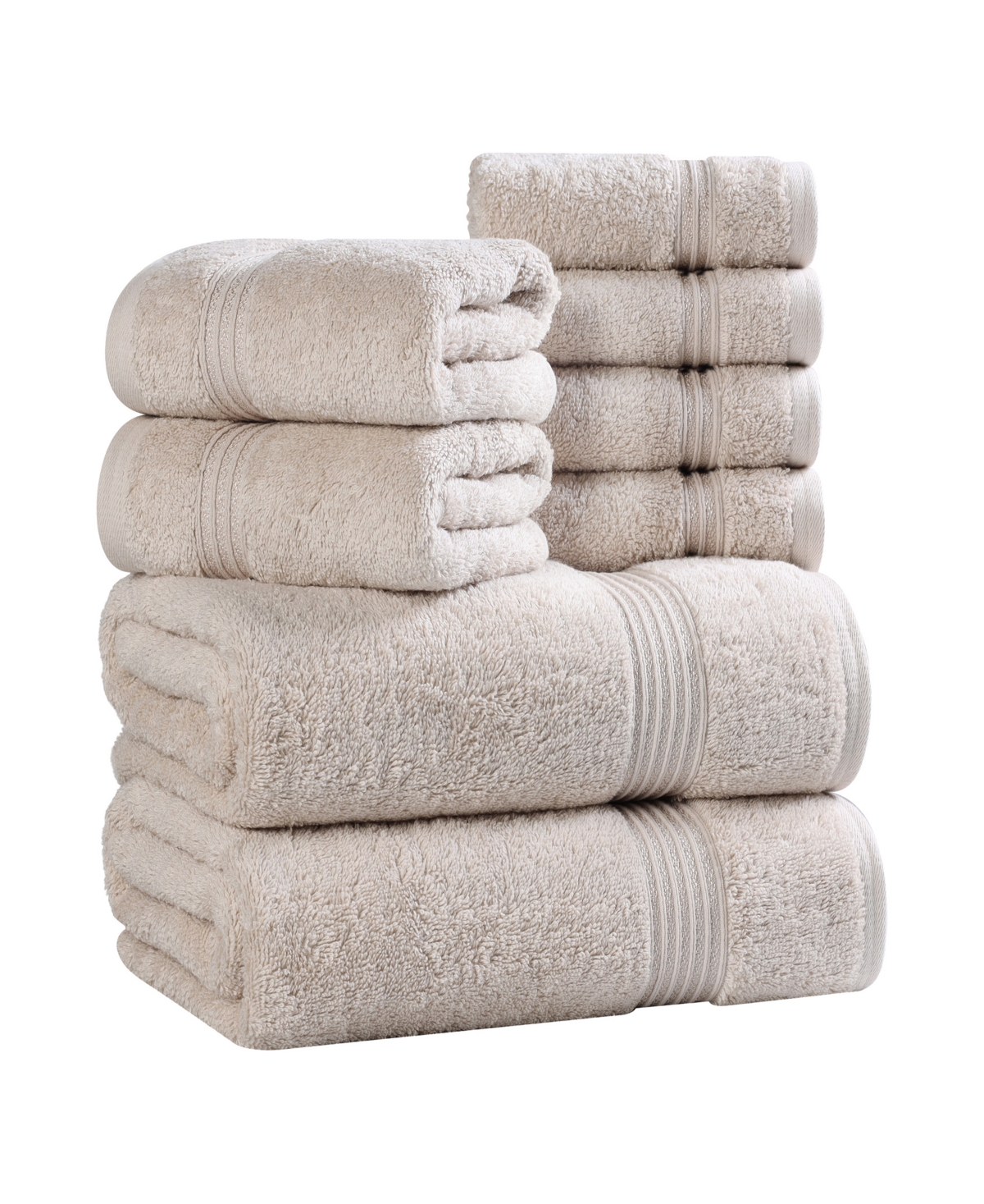 Click here for Superior Egyptian Cotton 8-Pc. Towel Set - Stone prices