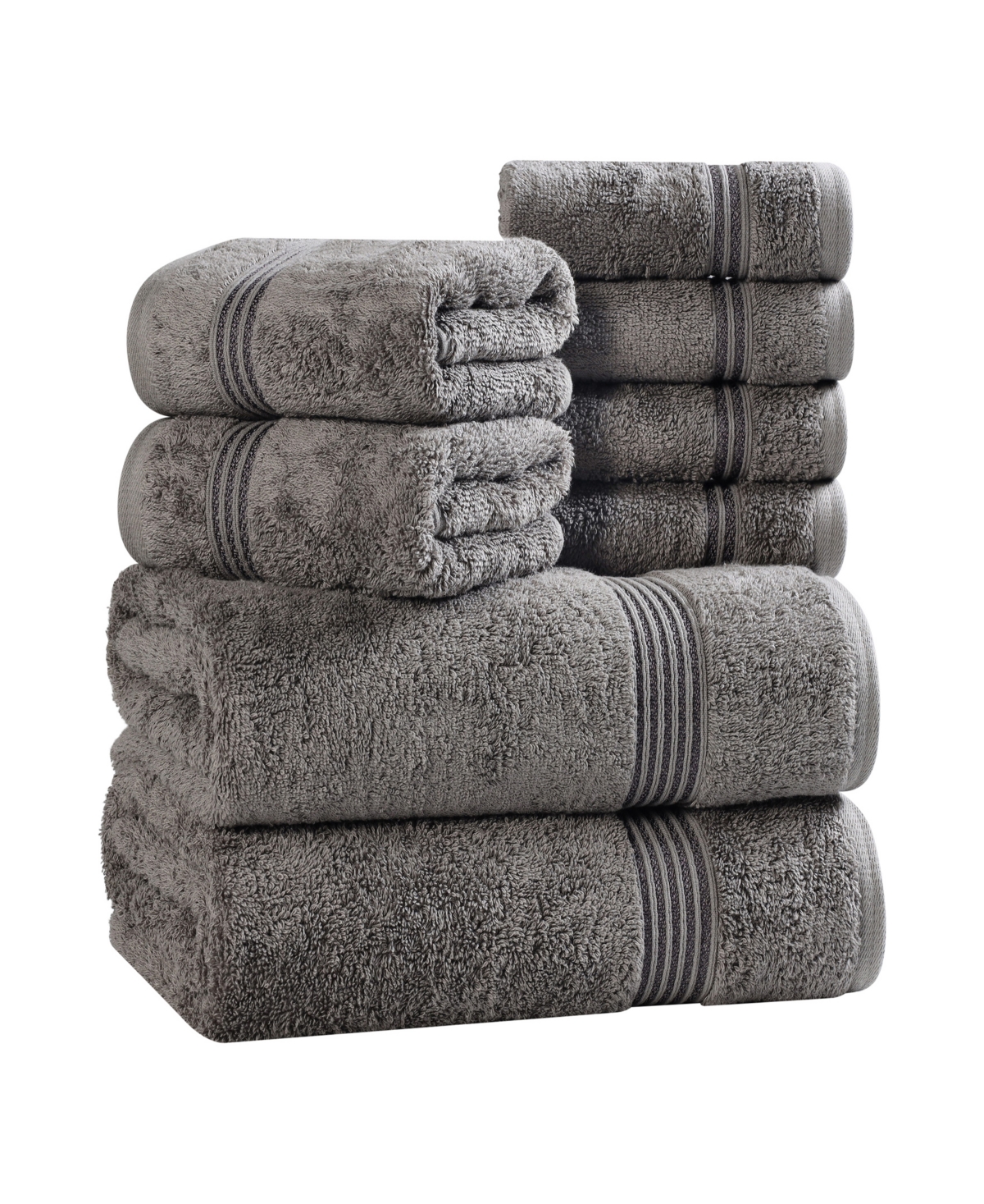 Click here for Superior Egyptian Cotton 8-Pc. Towel Set - Charcoa... prices