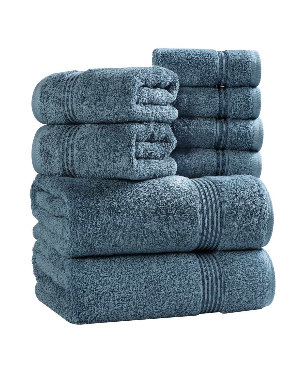 Click here for Superior Egyptian Cotton 8-Pc. Towel Set - Sapphir... prices