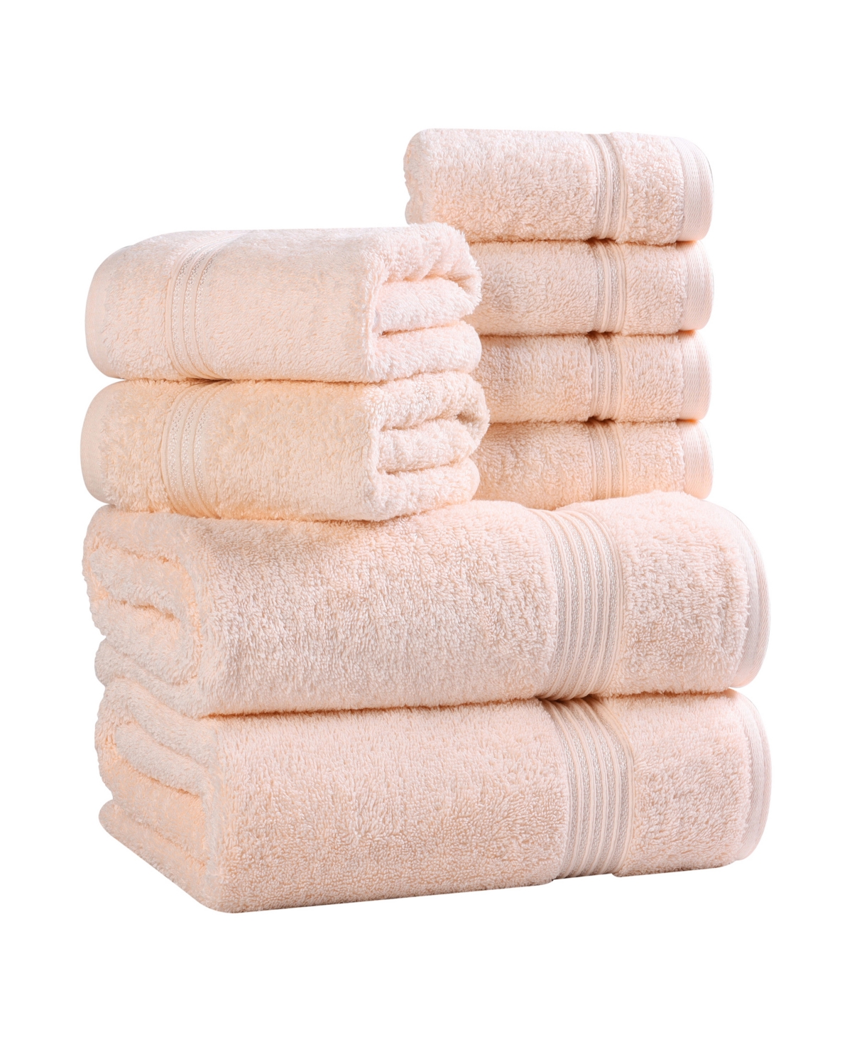 Click here for Superior Egyptian Cotton 8-Pc. Towel Set - Peach prices
