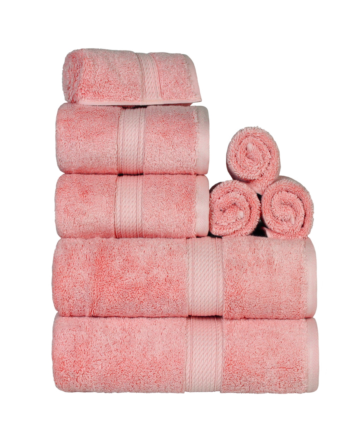 Click here for Superior Egyptian Cotton 8-Pc. Towel Set - Tea Ros... prices