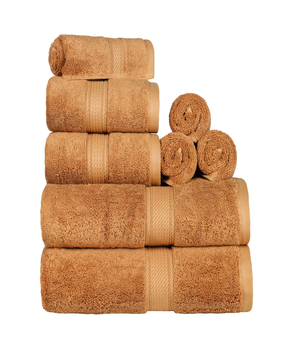 Click here for Superior Egyptian Cotton 8-Pc. Towel Set - Rust prices