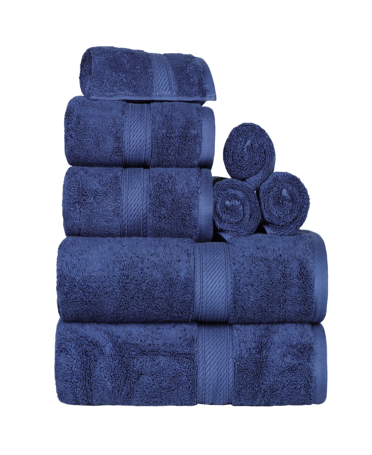 Click here for Superior Egyptian Cotton 8-Pc. Towel Set - Navy Bl... prices