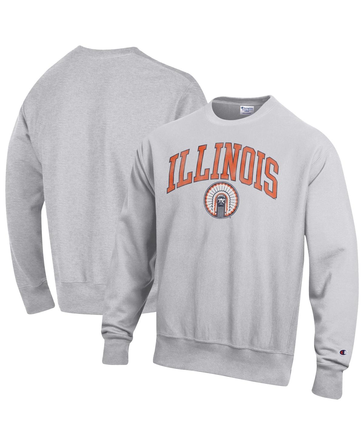 Click here for Champion Mens Heather Gray Illinois Fighting Illin... prices