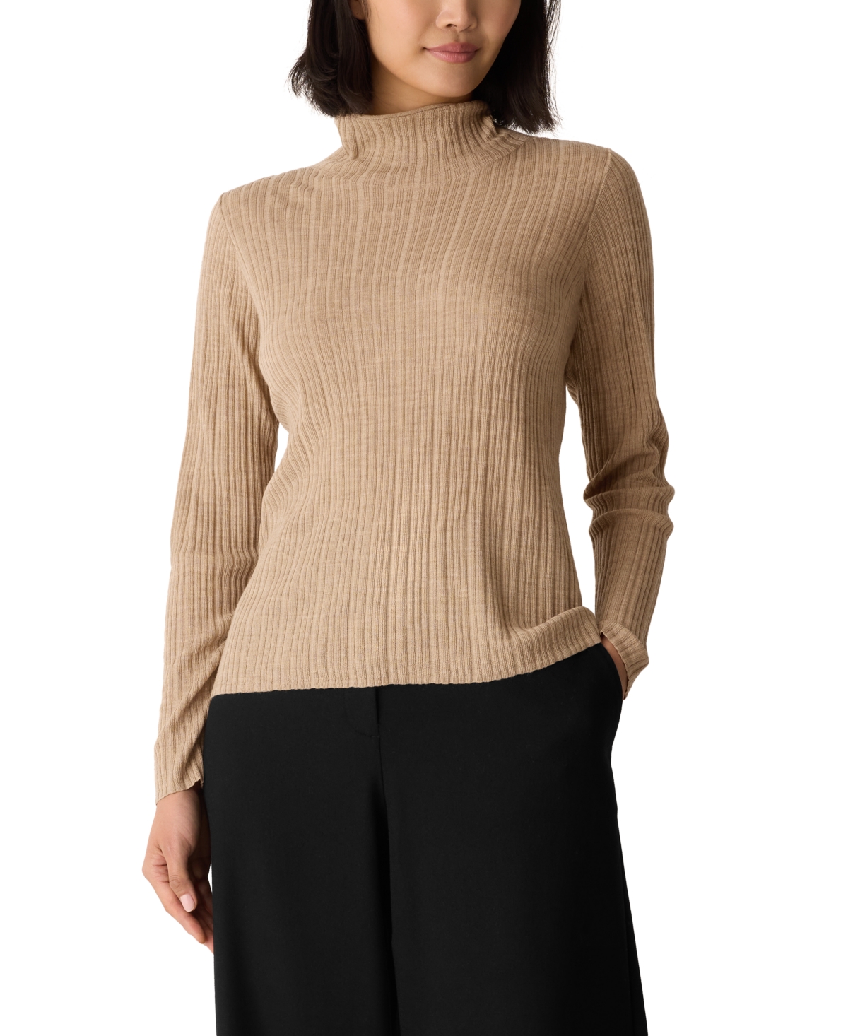 Click here for Eileen Fisher Womens Turtleneck Sweater  Regular a... prices