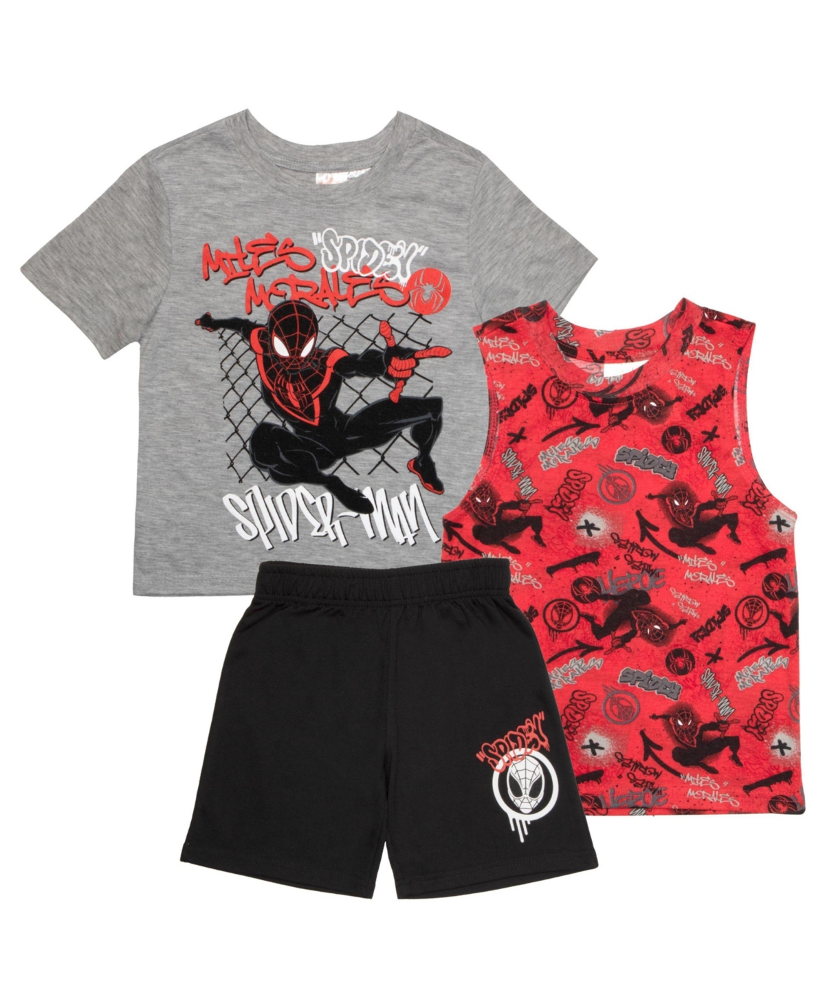 Click here for Miles Morales Little Boys 3-Piece Short Sleeve T-S... prices