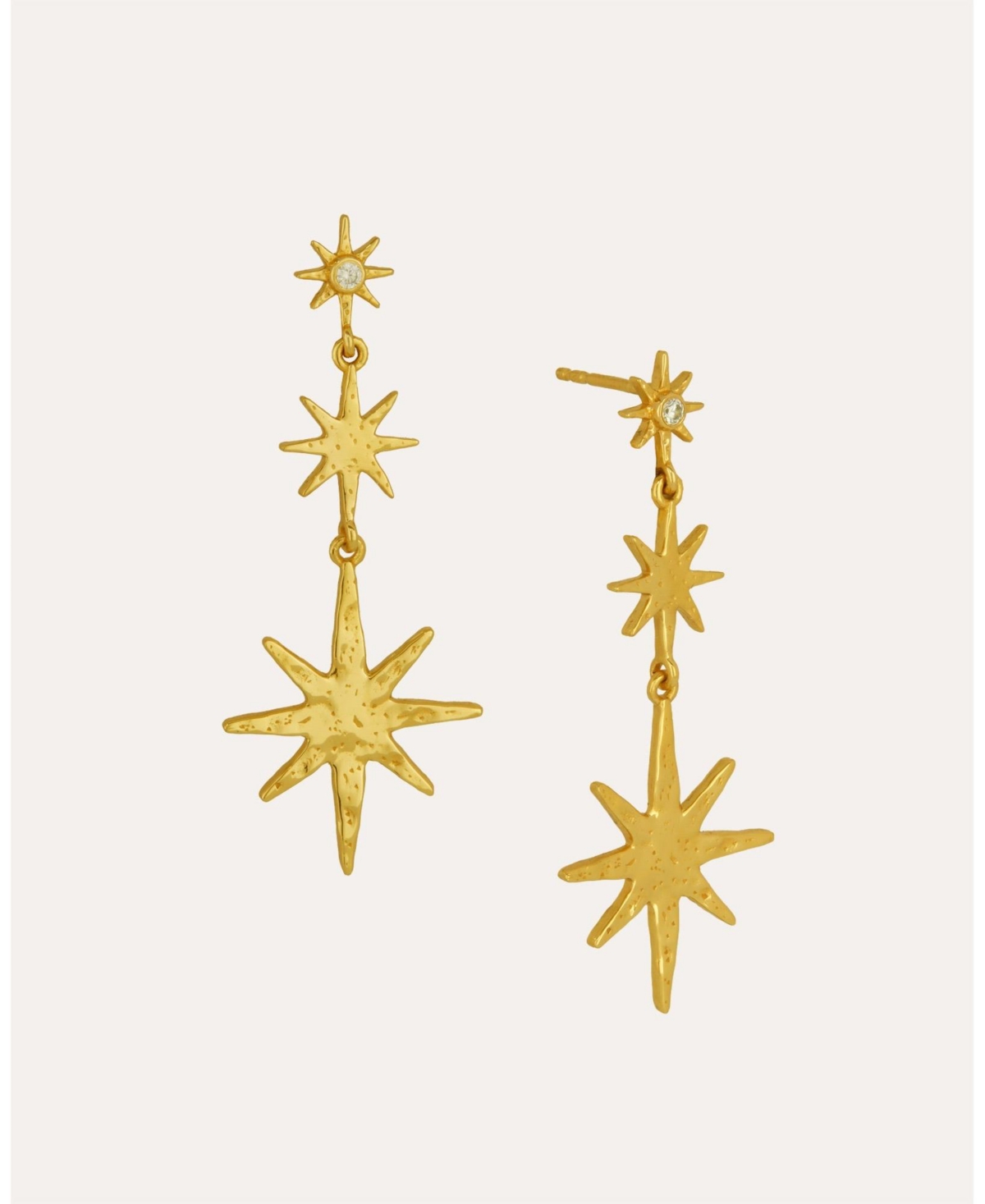 Click here for Ottoman Hands Star Drop Earrings - Gold prices
