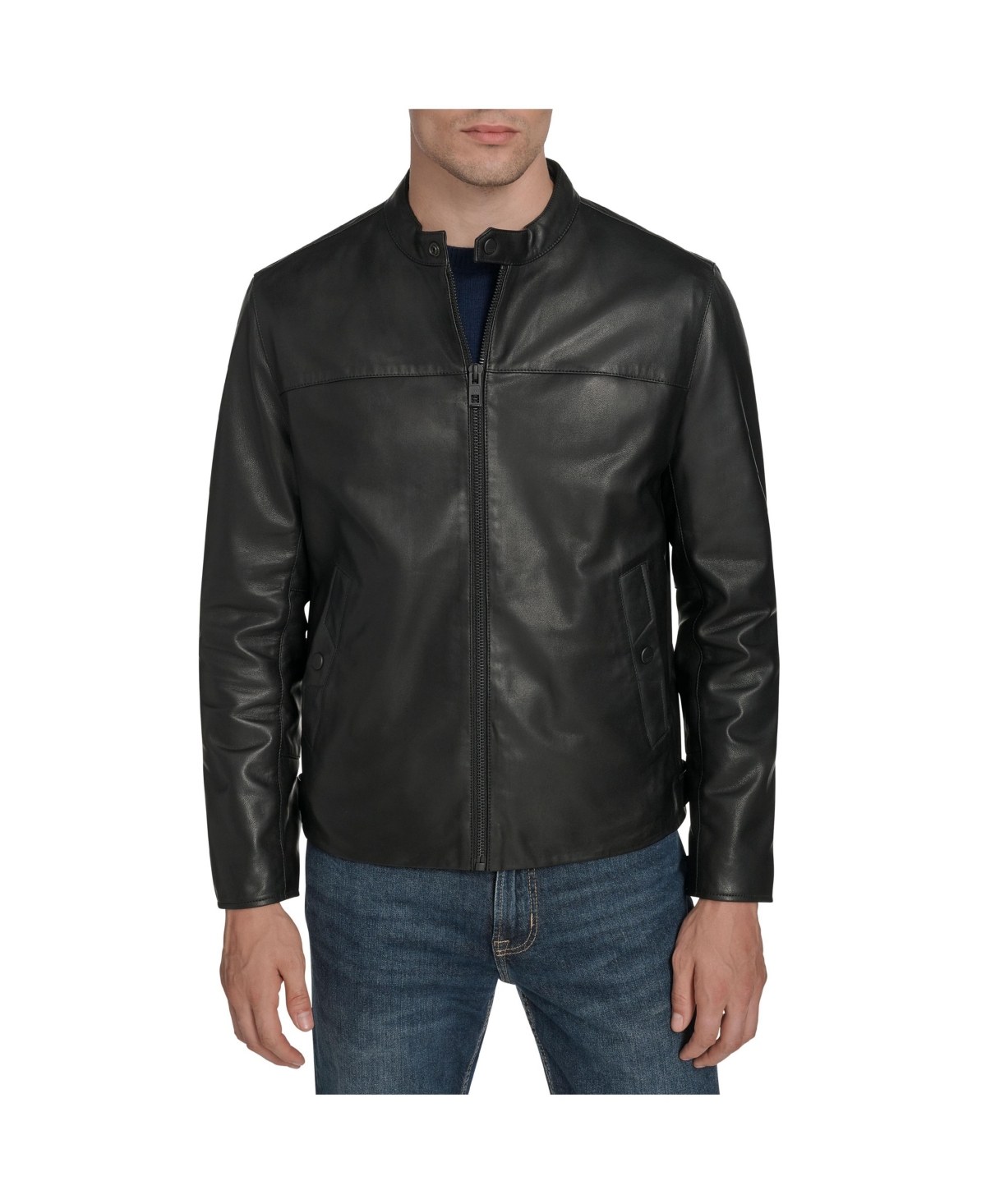Click here for Andrew Marc Black Label Mens Macalister Leather Ja... prices