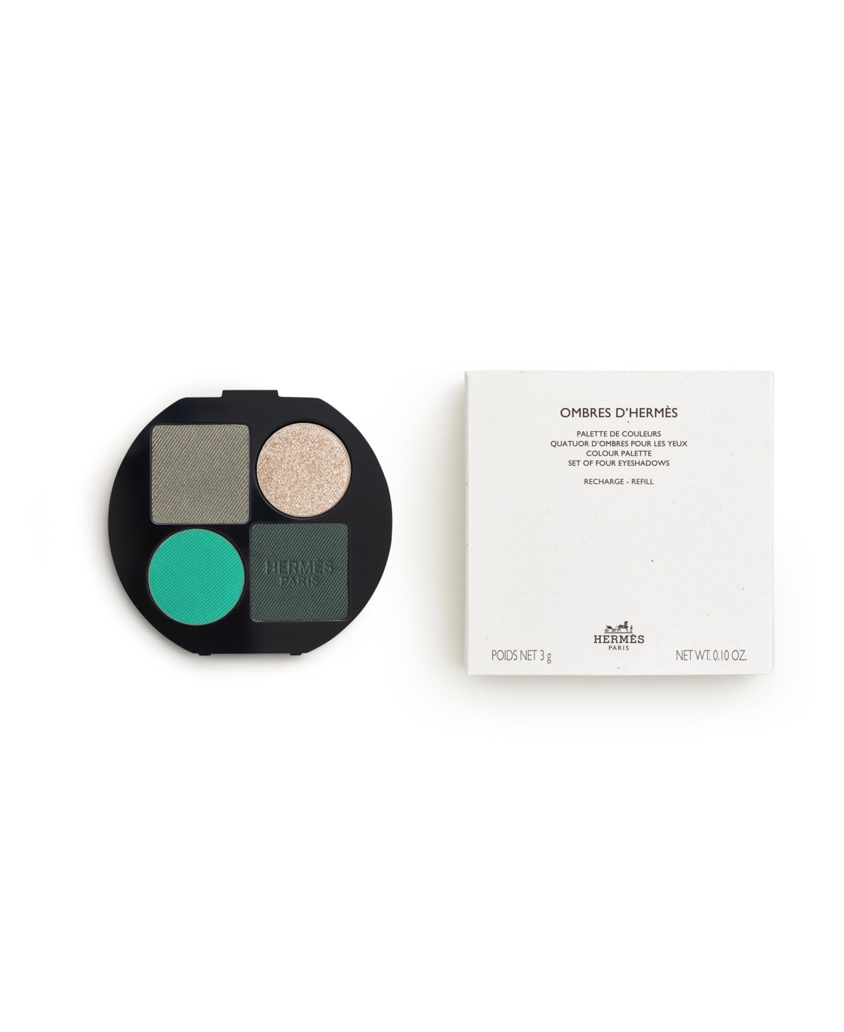 Click here for Ombres dHermes Powder Quartet For Eyes Refill - 02... prices