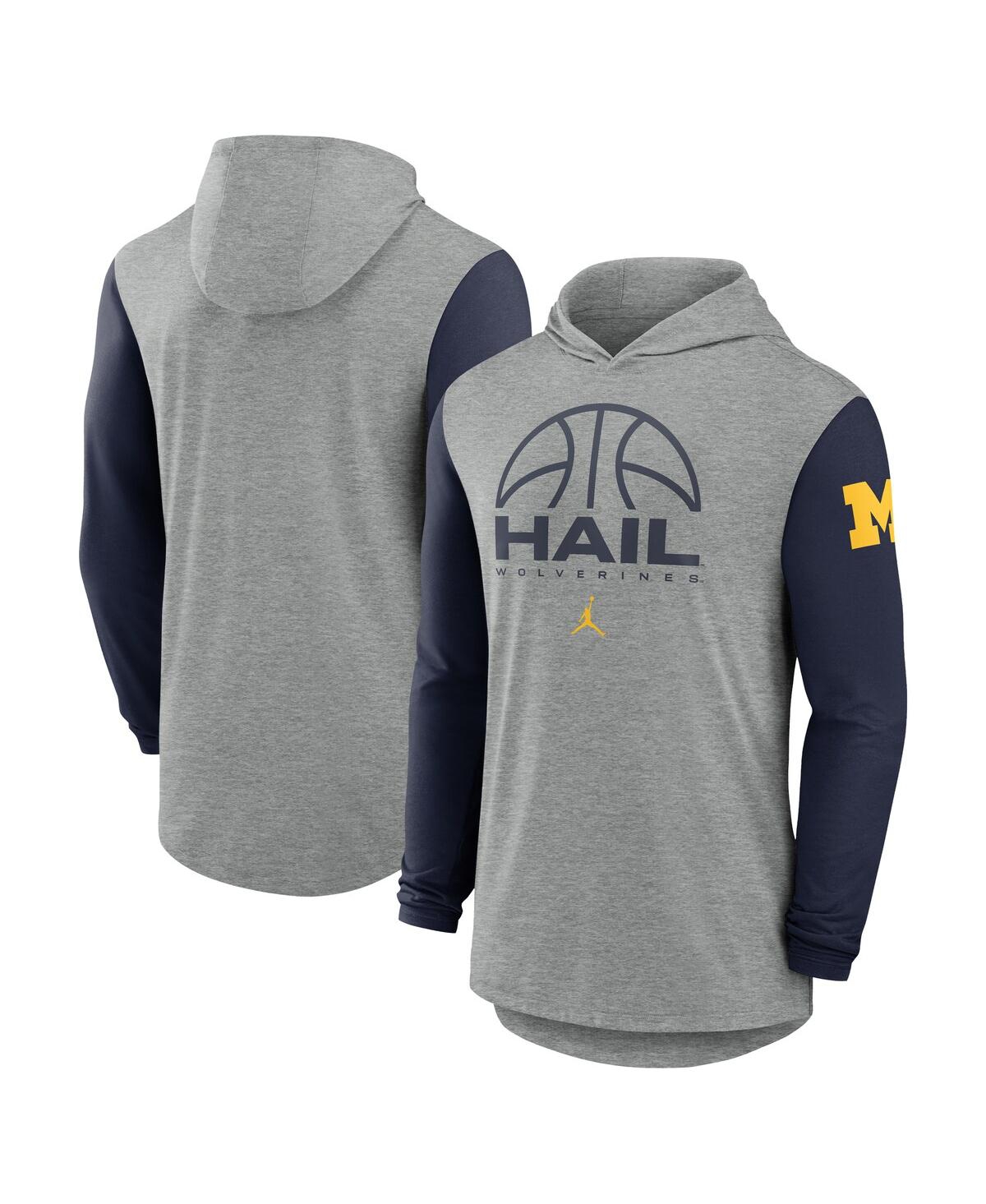 Click here for Jordan Mens Gray/Navy Michigan Wolverines Basketba... prices