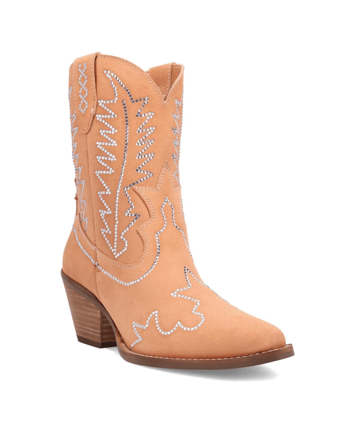 Click here for Dingo Womens Tiny Pony Suede Leather Bootie - Peac... prices