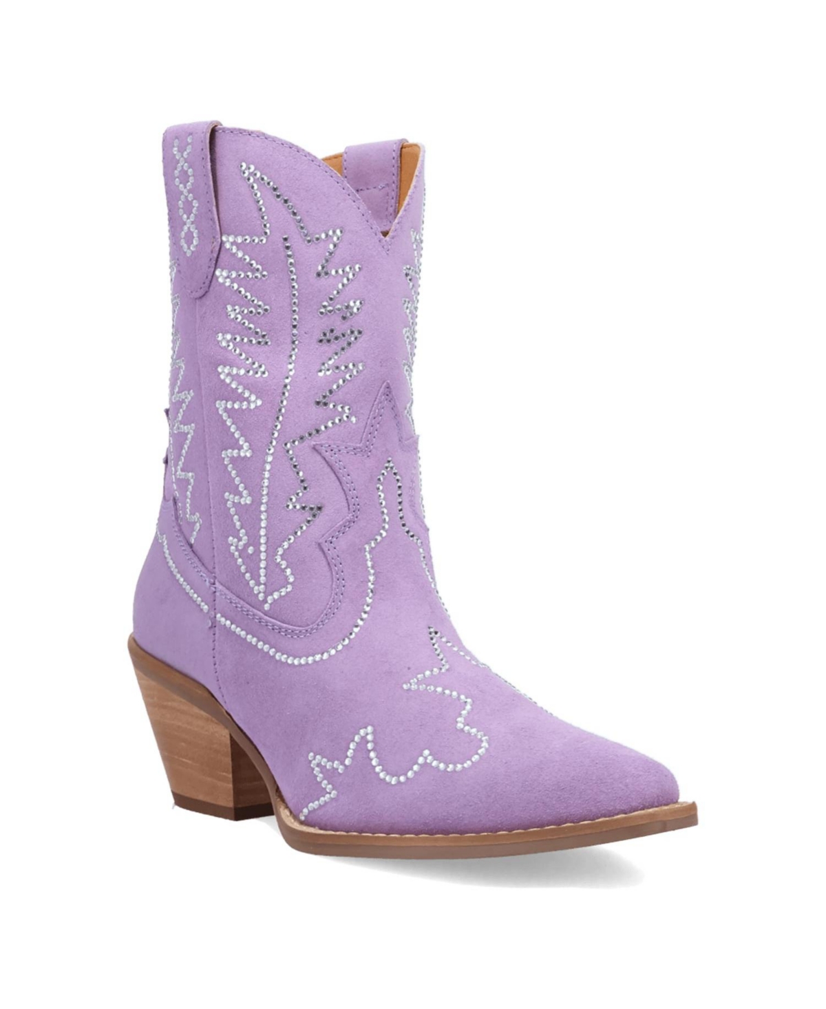 Click here for Dingo Womens Tiny Pony Suede Leather Bootie - Lave... prices