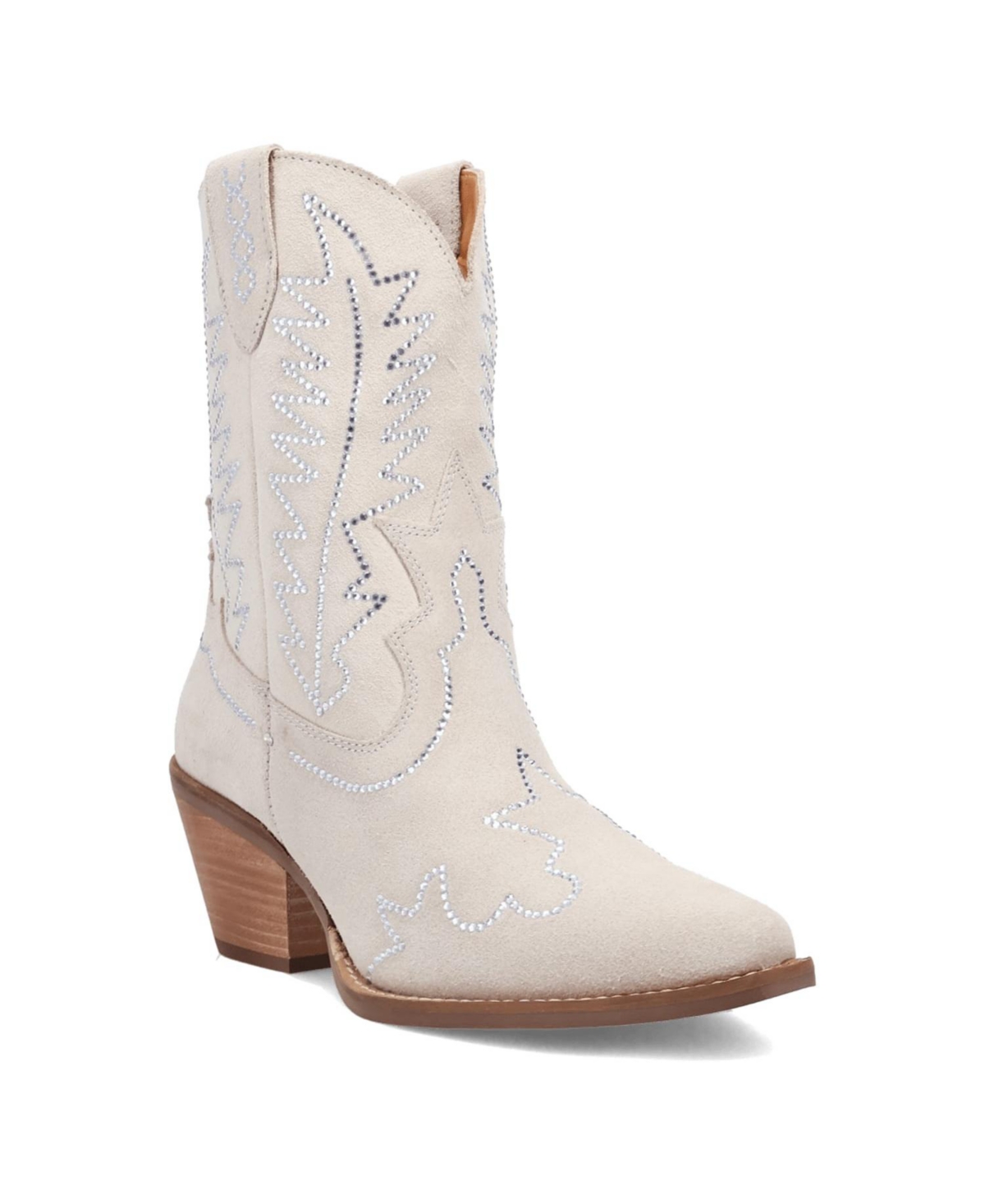 Click here for Dingo Womens Tiny Pony Suede Leather Bootie - Whit... prices