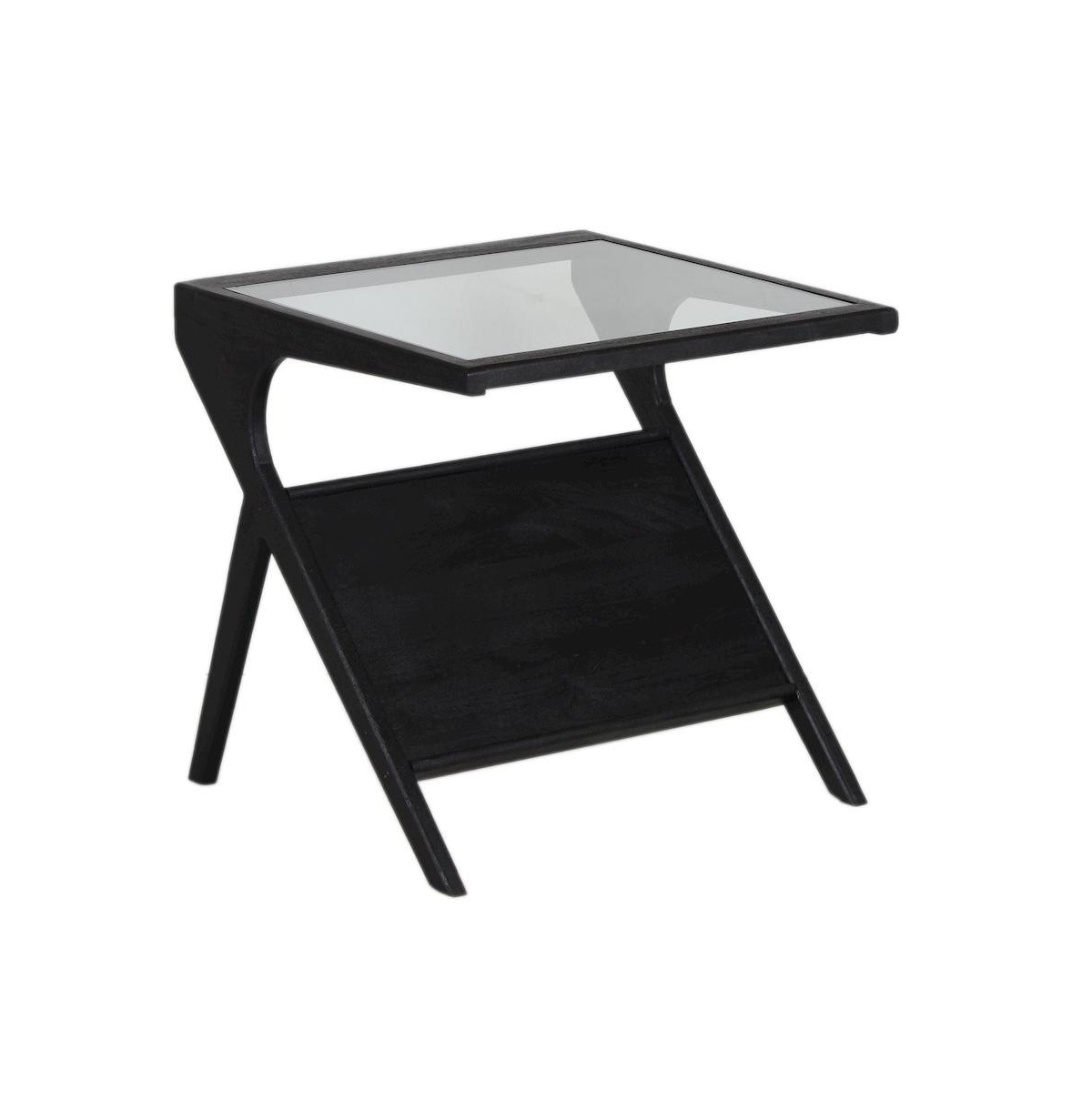 Click here for Canberra Solid Mango Wood End Table  Black prices