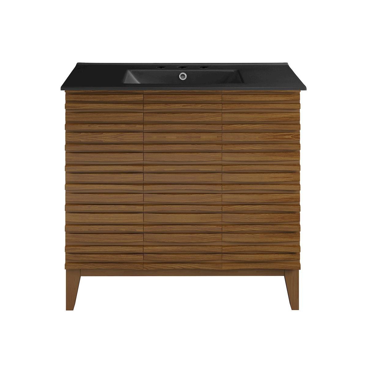 Click here for Swiss Madison Cascade 36 in. Brown oak Bathroom Va... prices