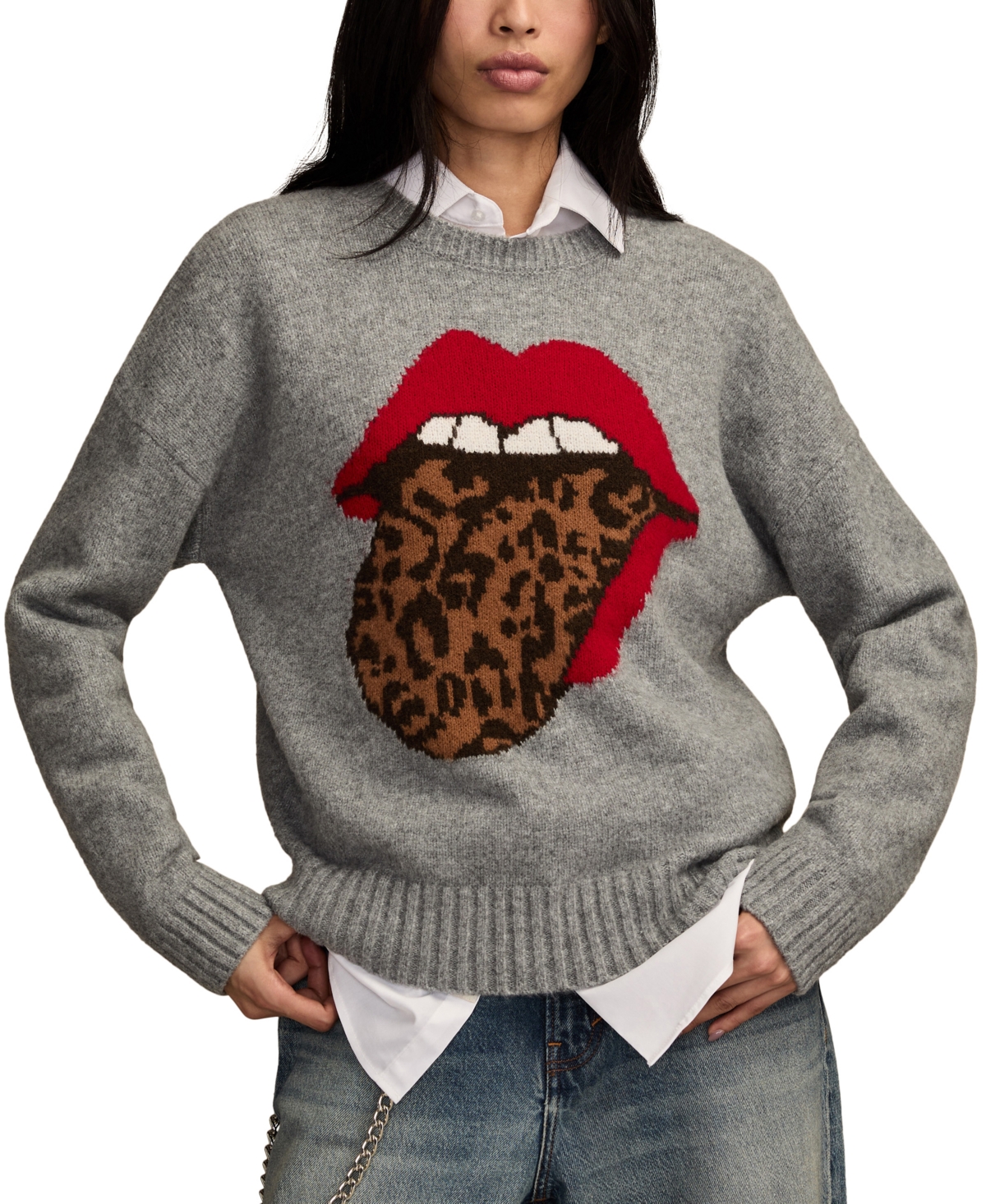 Click here for Lucky Brand Womens Rolling Stones Crewneck Sweater... prices