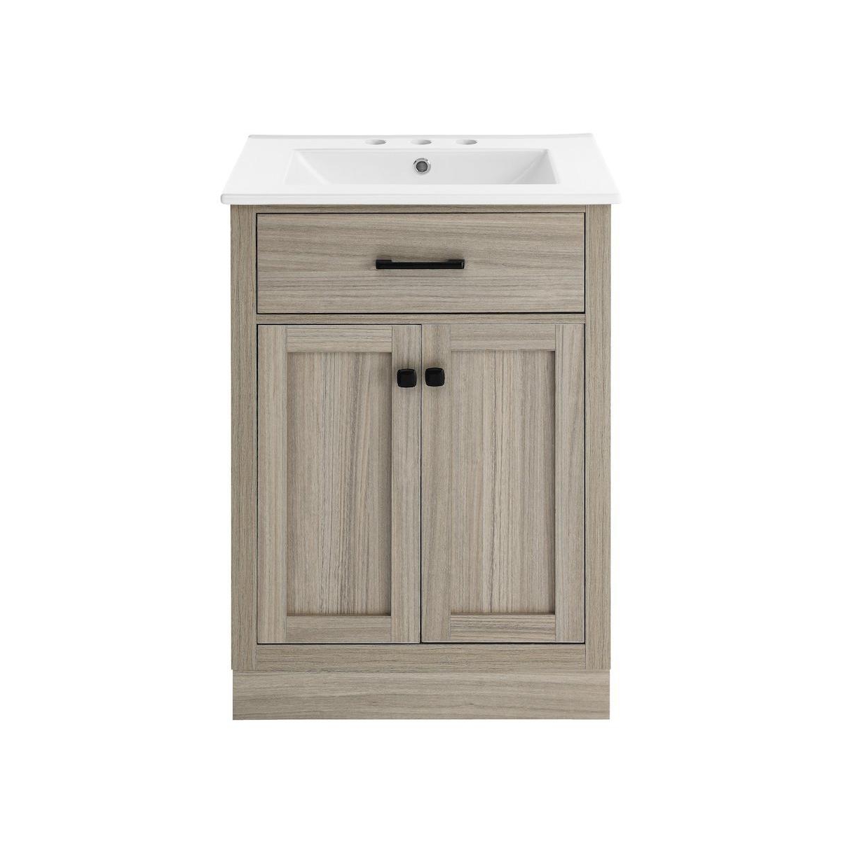 Click here for Swiss Madison Burdon 24 in. Brown Oak Bathroom Van... prices