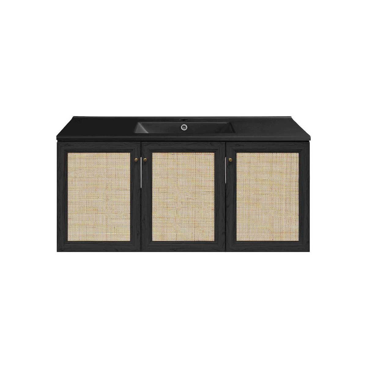 Click here for Classe 48" Wall-Mounted Bathroom Vanity in Bl... prices