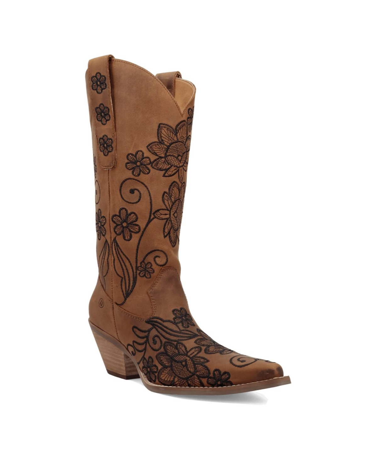 Click here for Dingo Womens Western Swing Leather Boot - Brown prices