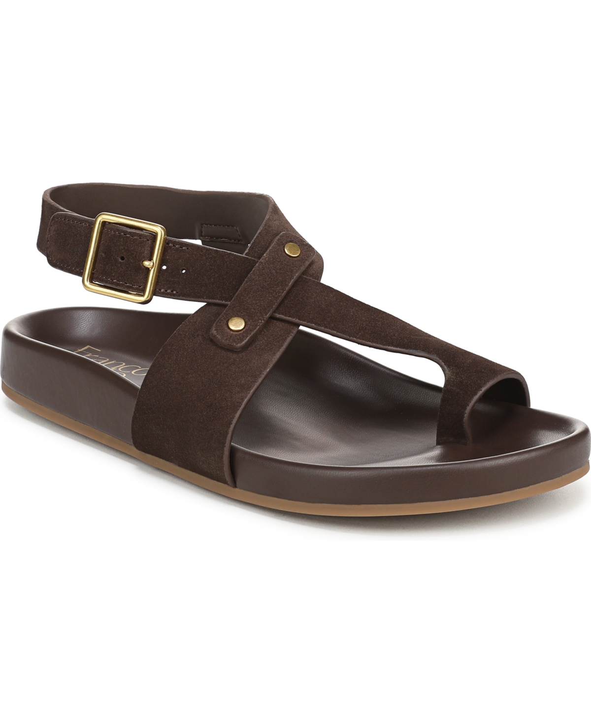 Click here for Franco Sarto Womens Blair Toe Loop Round Toe Flat... prices