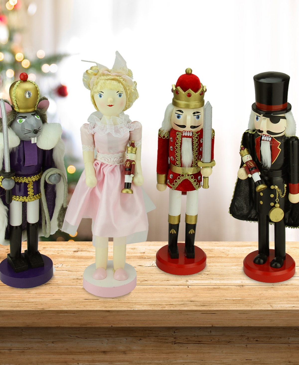 Click here for Northlight Set of 4 Decorative Wooden Nutcracker S... prices