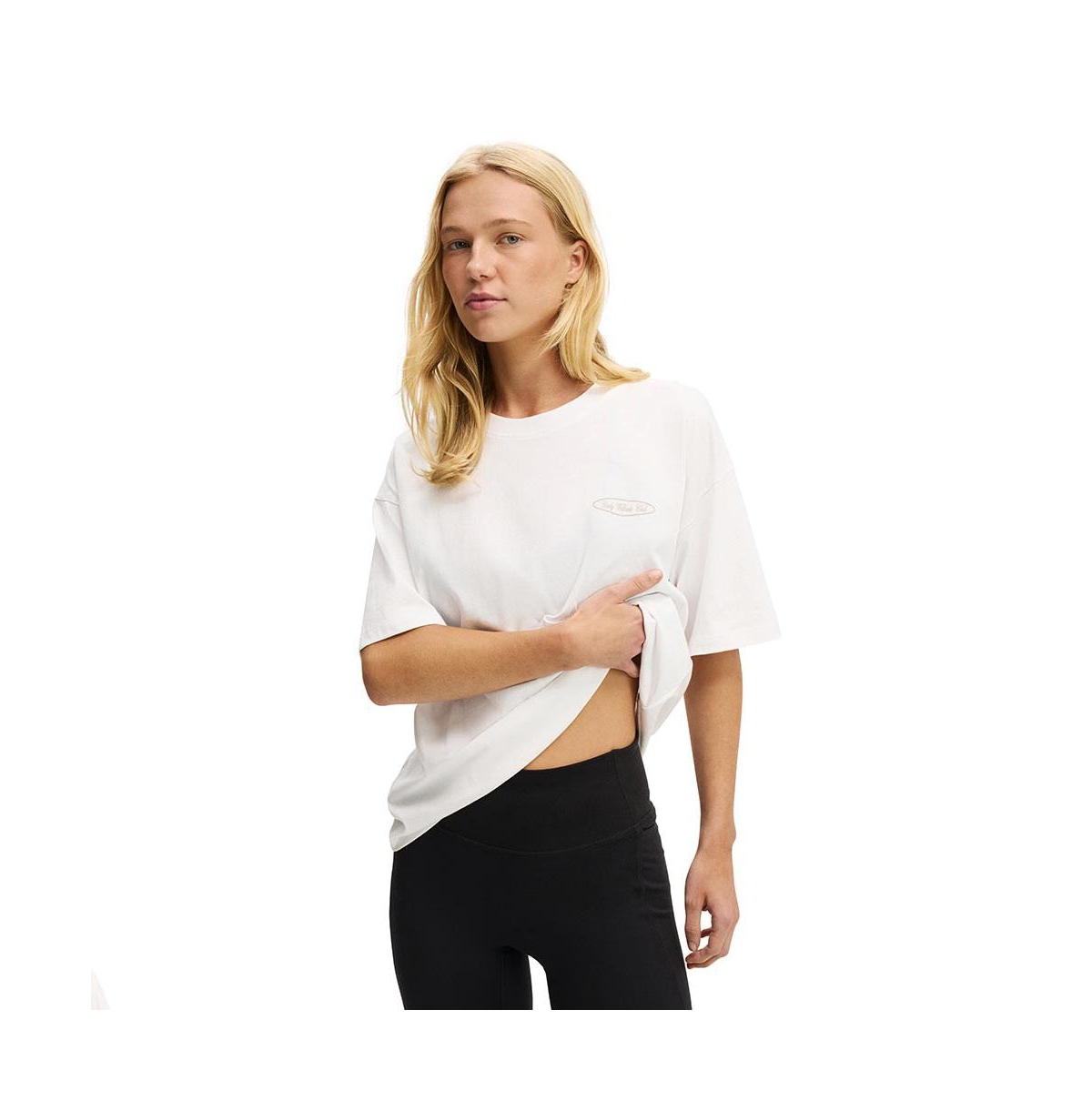 Click here for Cotton On Womens Active Graphic Tee - White/body w... prices