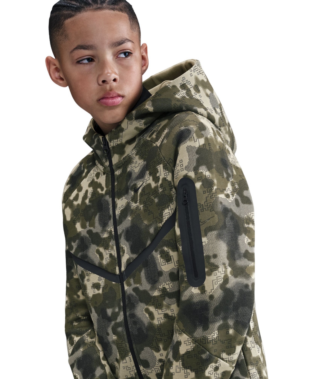 Click here for Nike Sportswear Big Boys Tech Fleece Full-Zip Hood... prices