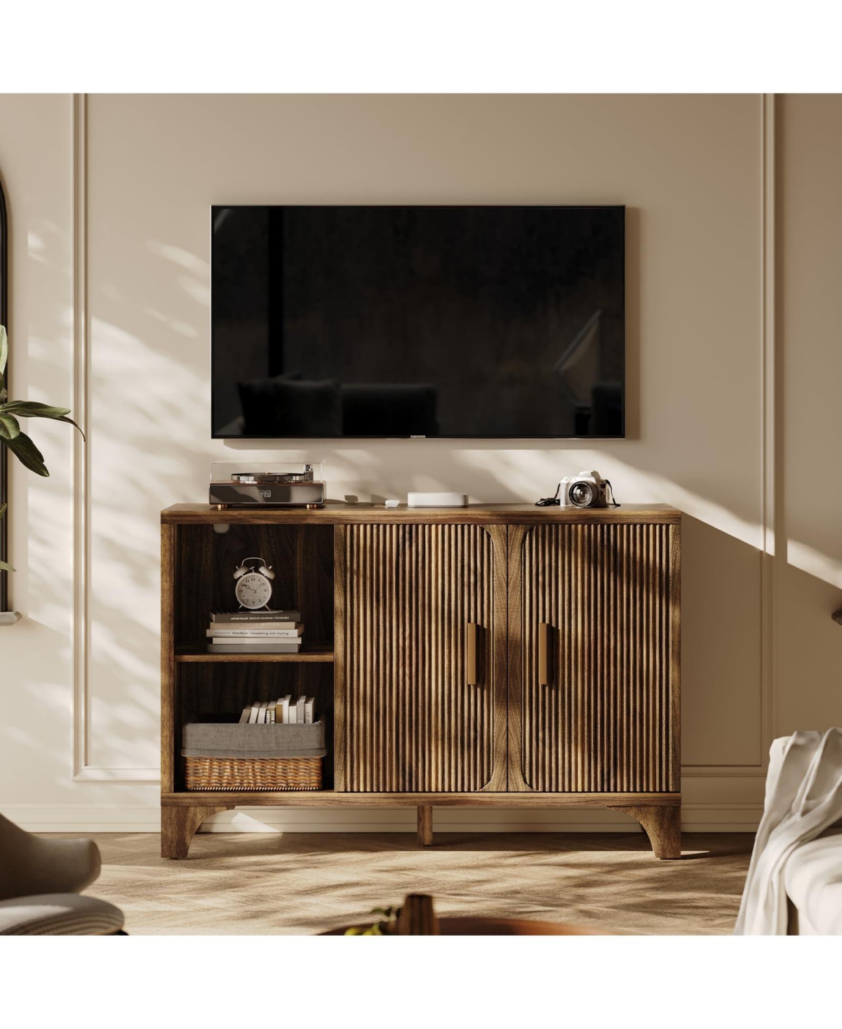 Click here for Console Table with Open Shelf Gold Metal Frame Liv... prices
