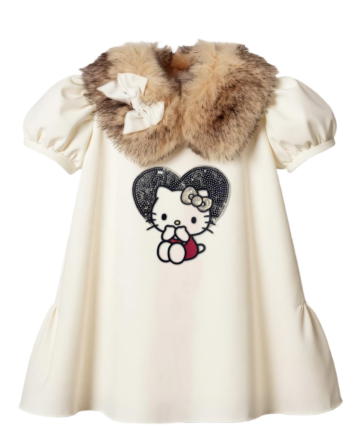 Click here for Kate Mack Girls Hello Kitty Round Neck Dress - Off... prices