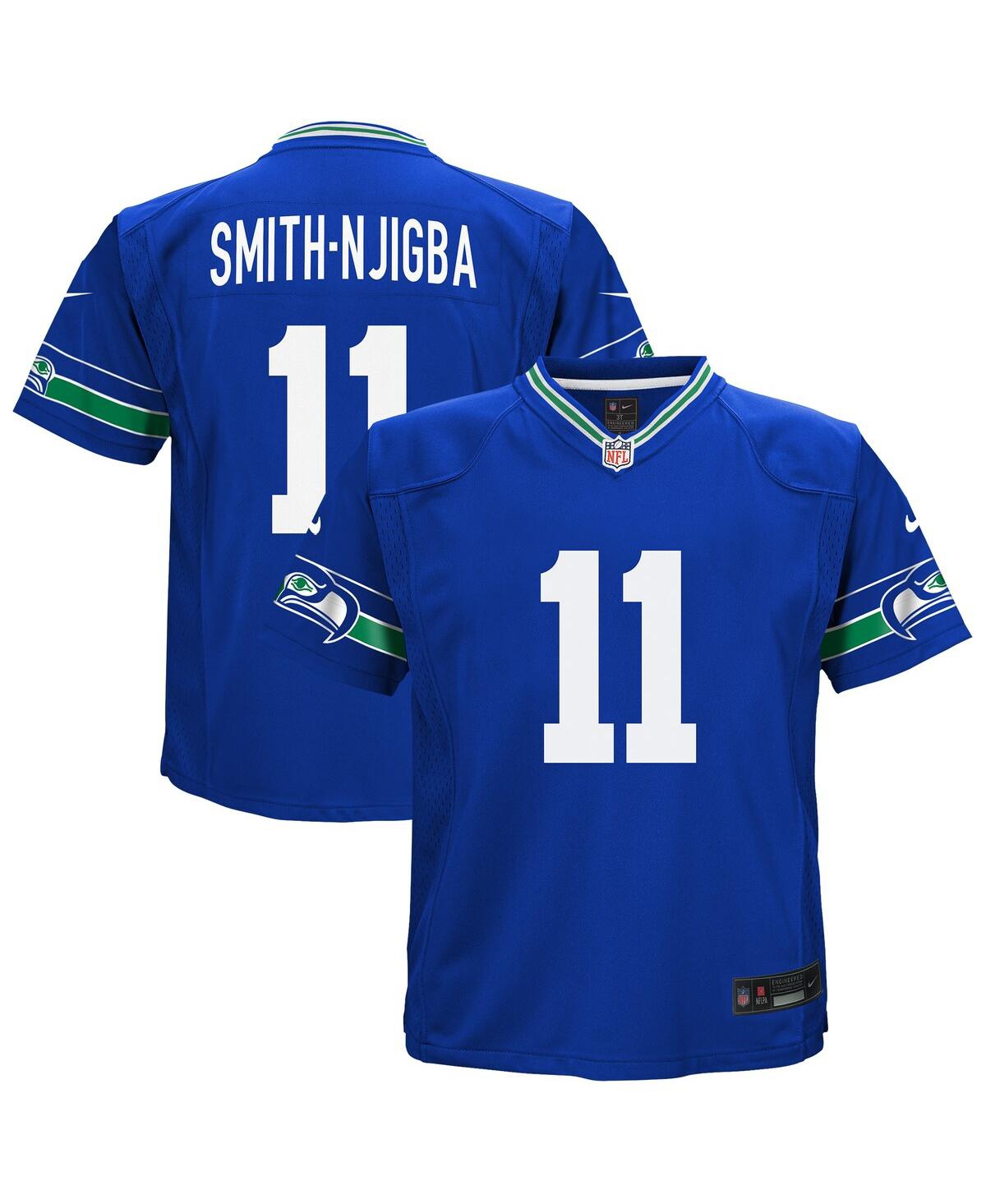 Click here for Nike Preschool Jaxon Smith-Njigba Royal Seattle Se... prices