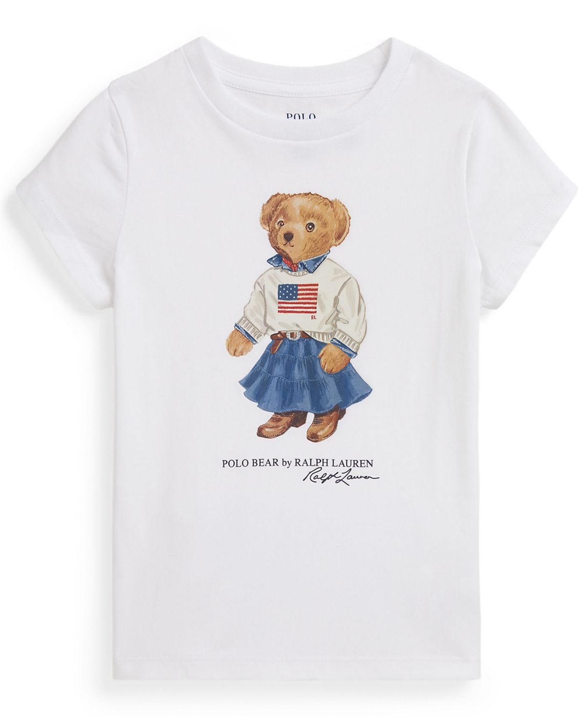 Click here for Polo Ralph Lauren Girls 2T-6X Polo Bear Printed T-... prices