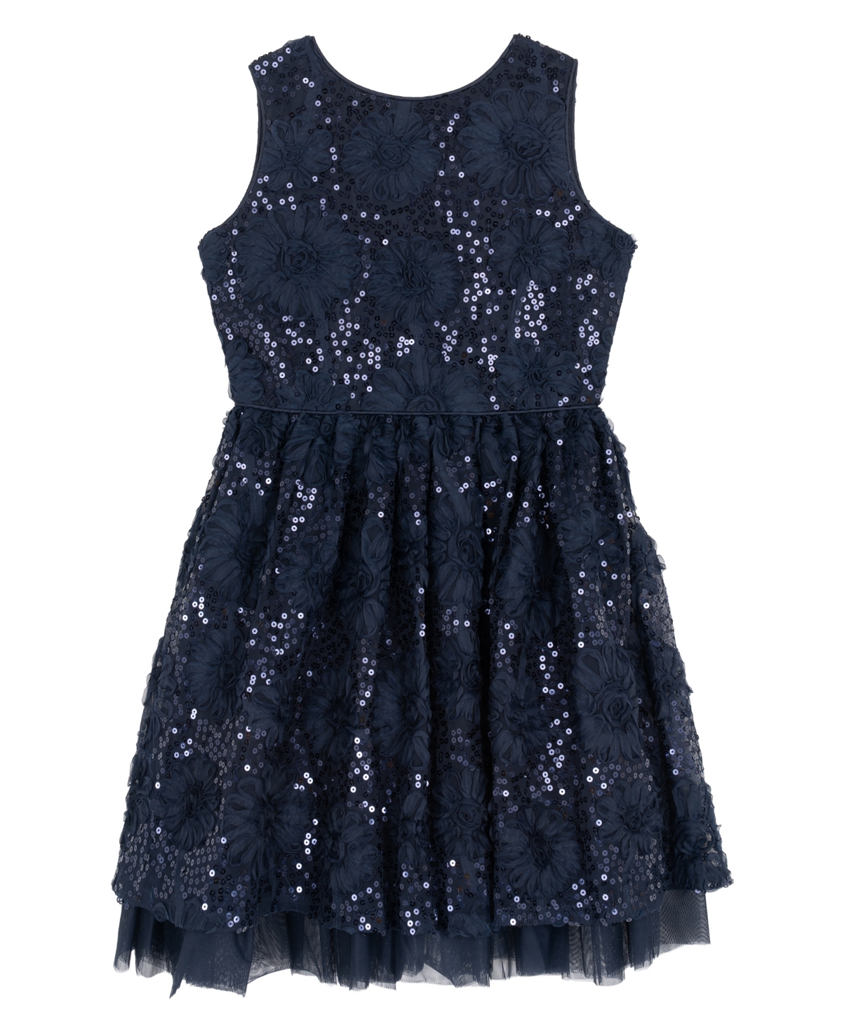 Click here for Rare Editions Girls 7-16 Floral Soutache with Sequ... prices