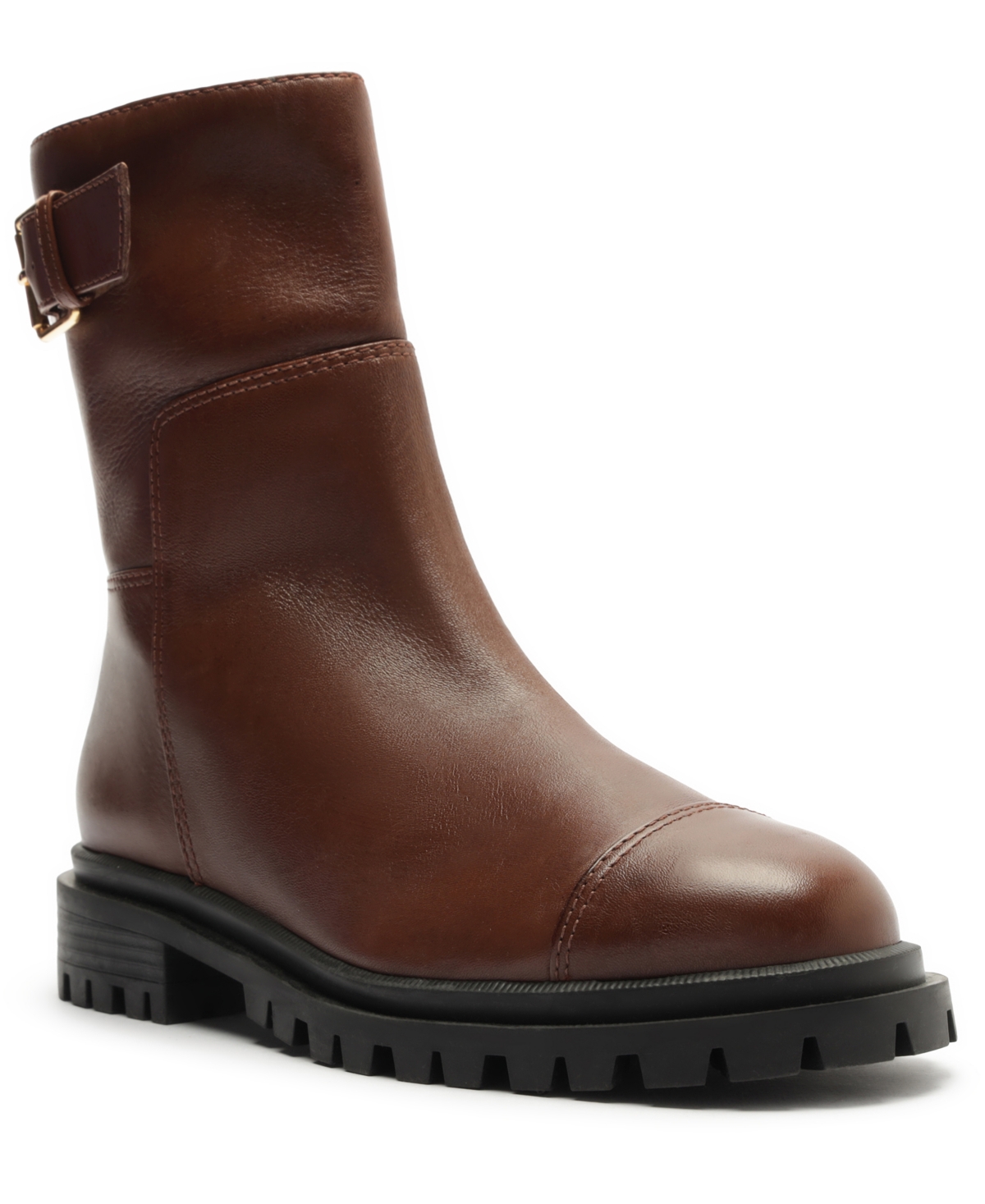 Click here for Arezzo Womens Brody Low Block Round Toe Booties -... prices