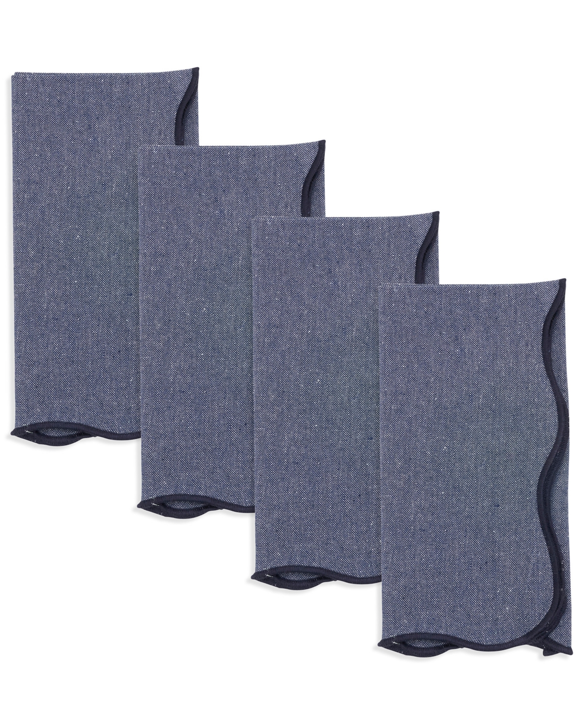 Click here for Saro Lifestyle Eco Chic Scallop Napkin  Set of 4 -... prices