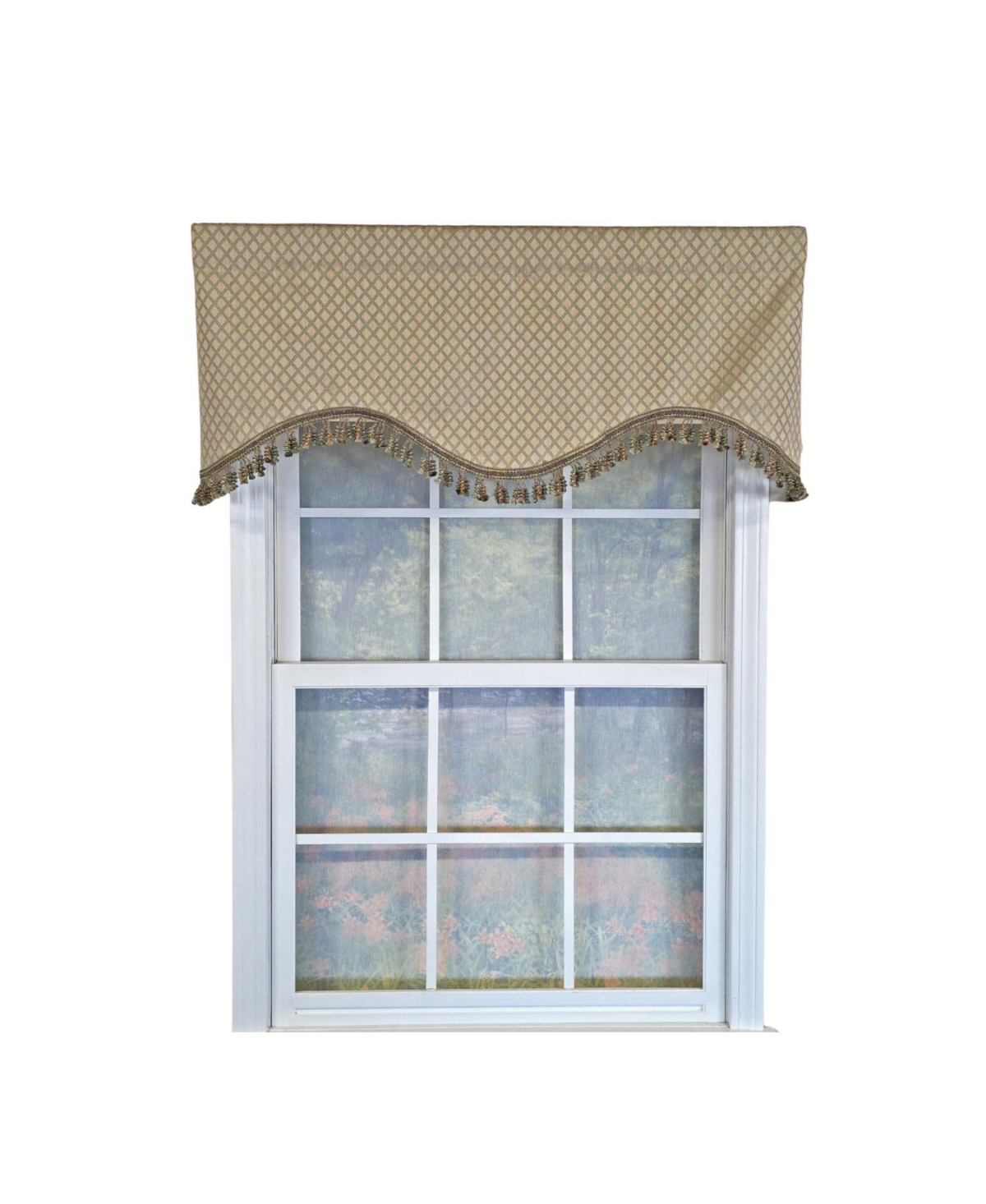 Click here for Rlf Home 100 Cotton Diamonds Cornice Fully lined W... prices
