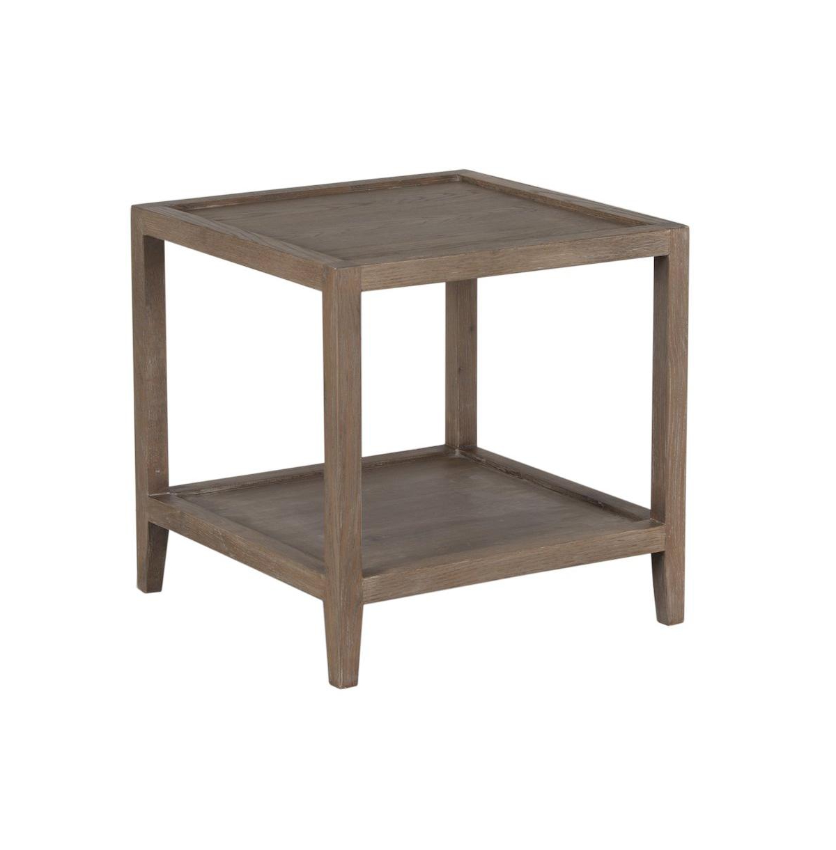 Click here for Lowell Solid White Oak Wood End Table  Brown prices