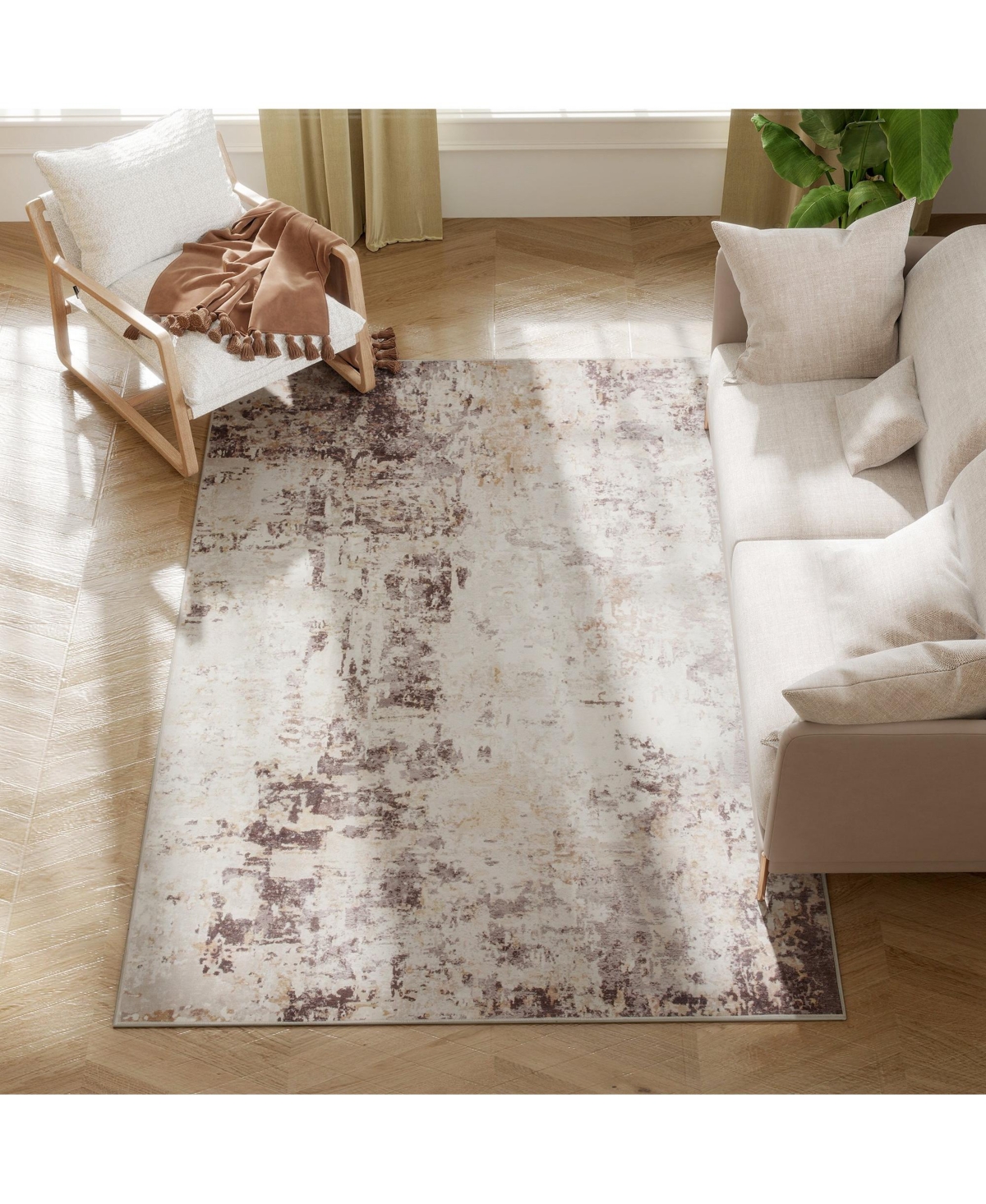 Click here for Homcom Area Rug 4x6  Machine Washable Rug for Livi... prices