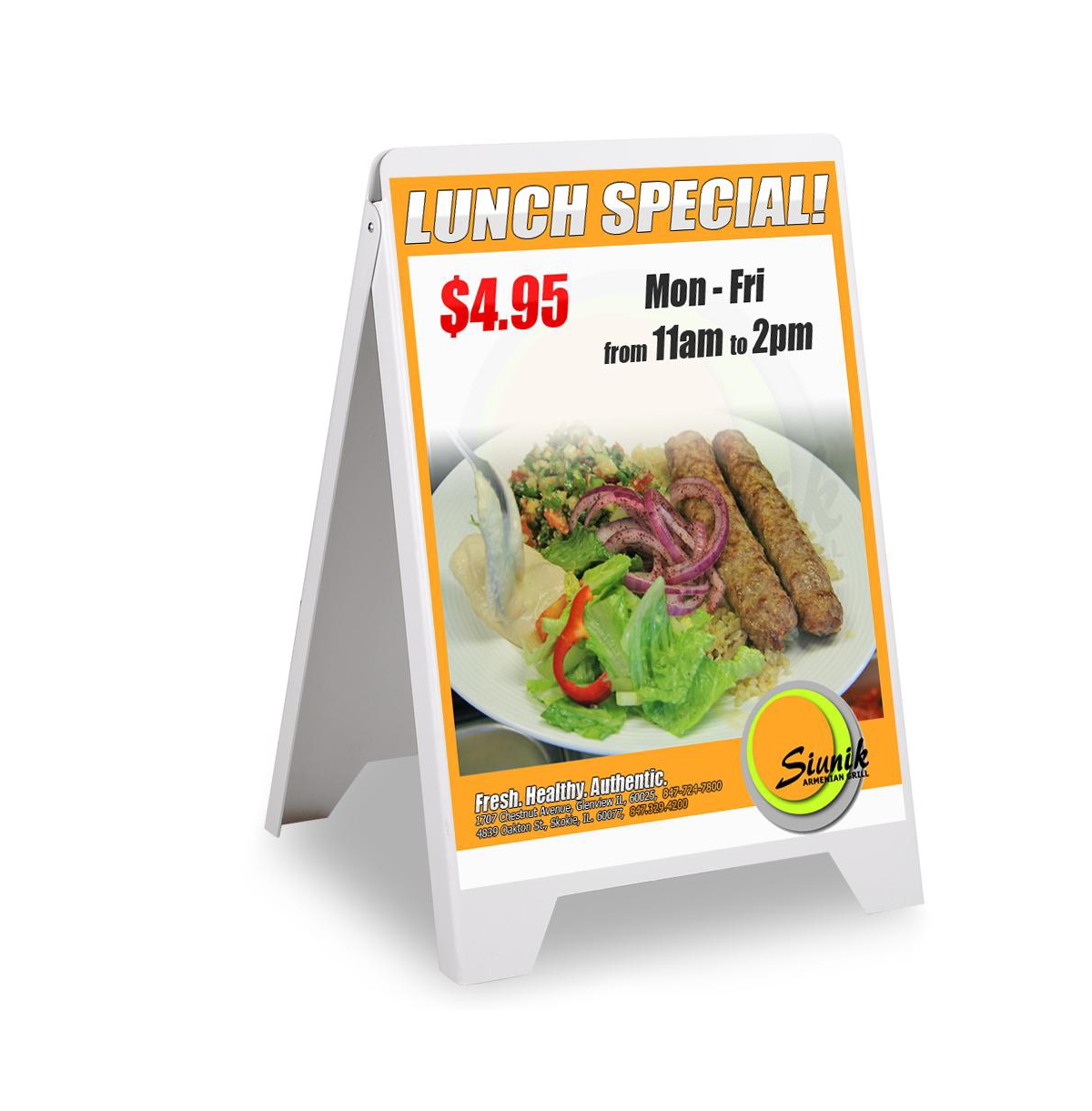 Click here for Double Sided Signboard Folding Display Sandwich Bo... prices