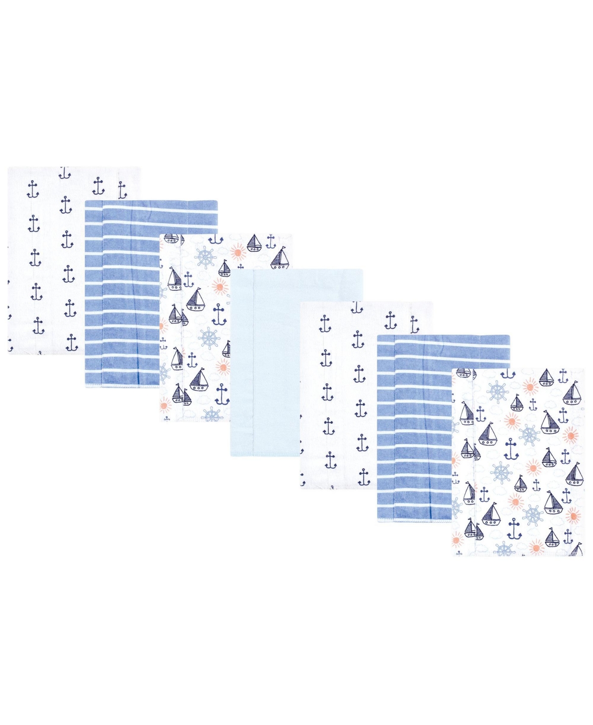 Click here for Hudson Baby Cotton Flannel Burp Cloths 7-Pack  Sun... prices