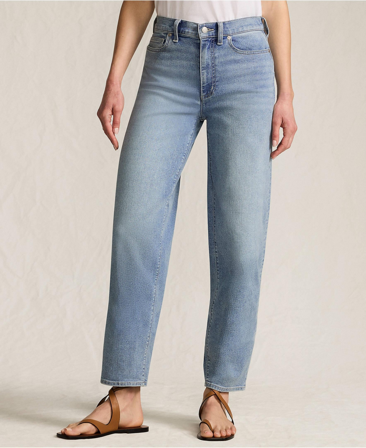 Click here for Lands End Womens Recover High Rise Barrel Leg Ankl... prices