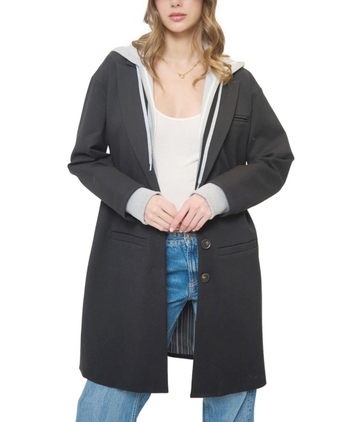 Click here for Central Park West Womens Daphne Dickey Coat - Blac... prices