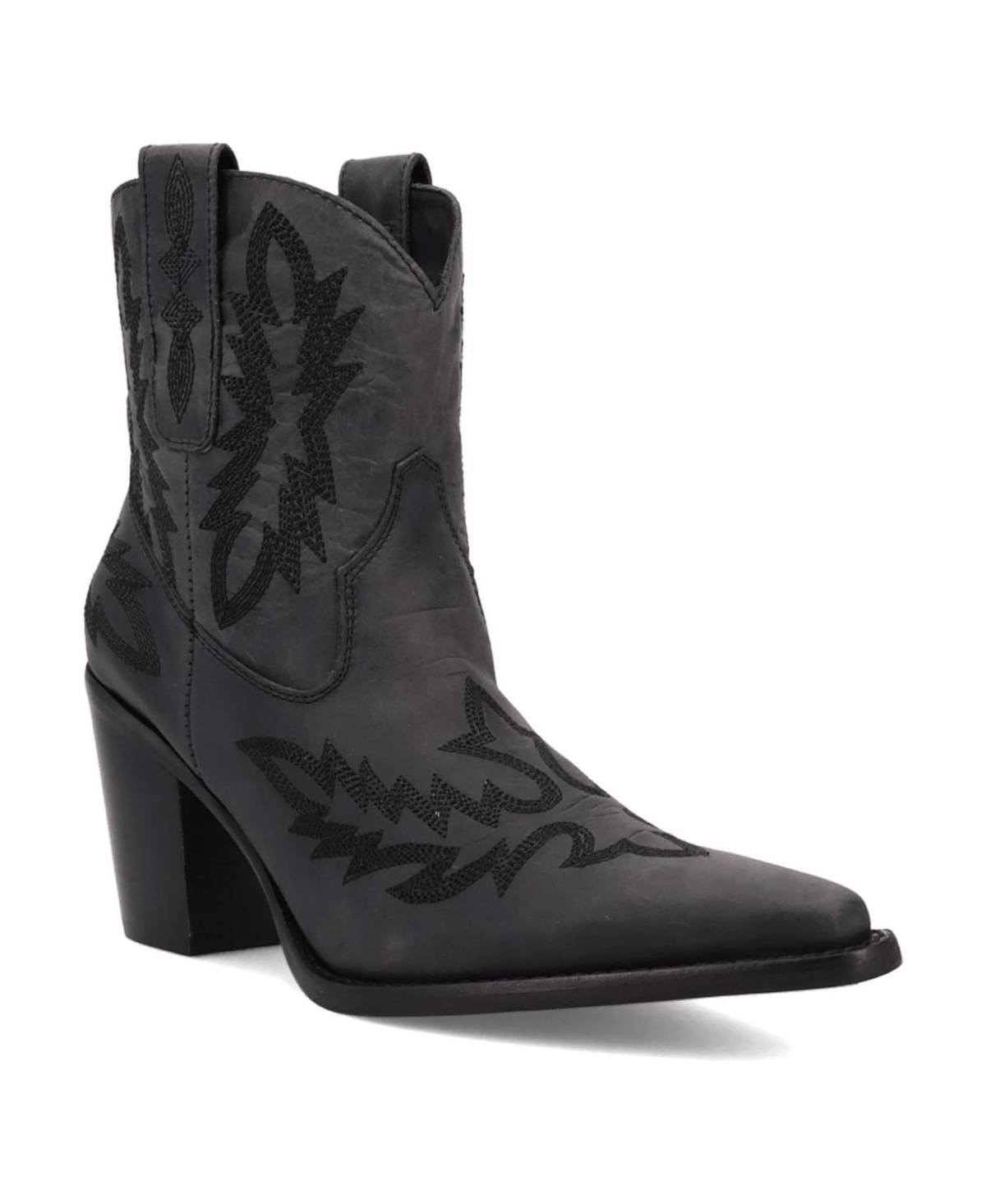 Click here for Dingo Womens Rocky Top Leather Bootie - Black prices