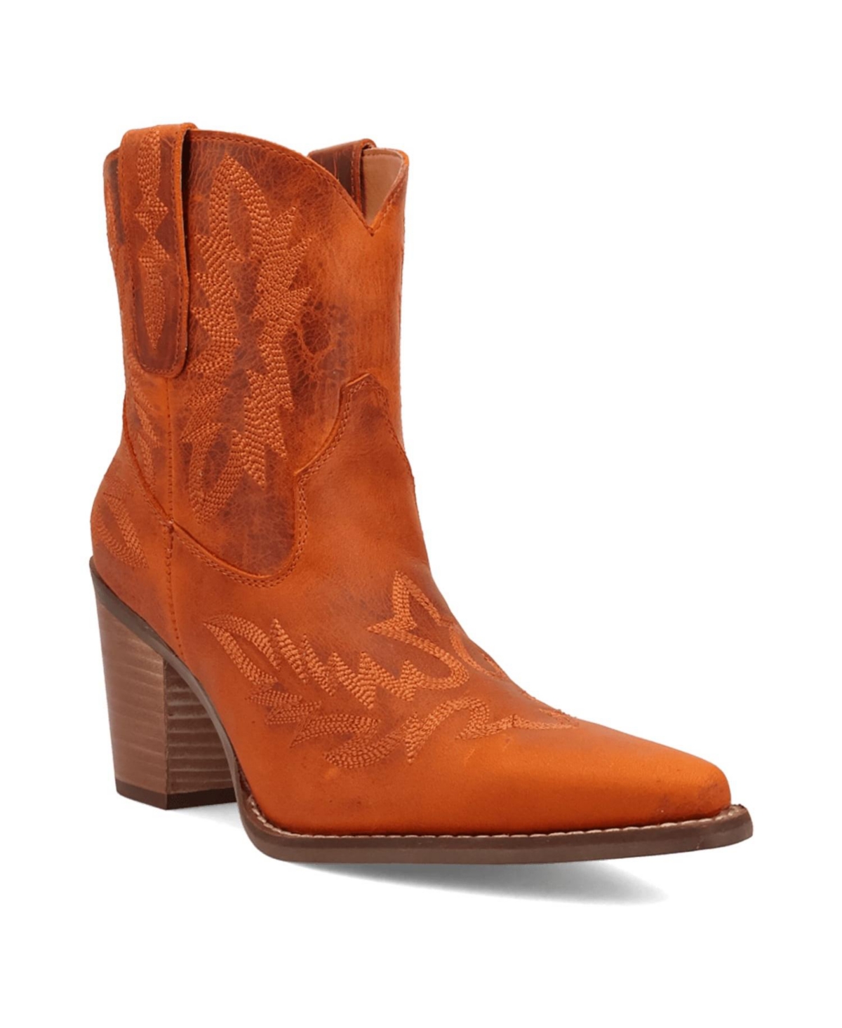 Click here for Dingo Womens Rocky Top Leather Bootie - Rust prices