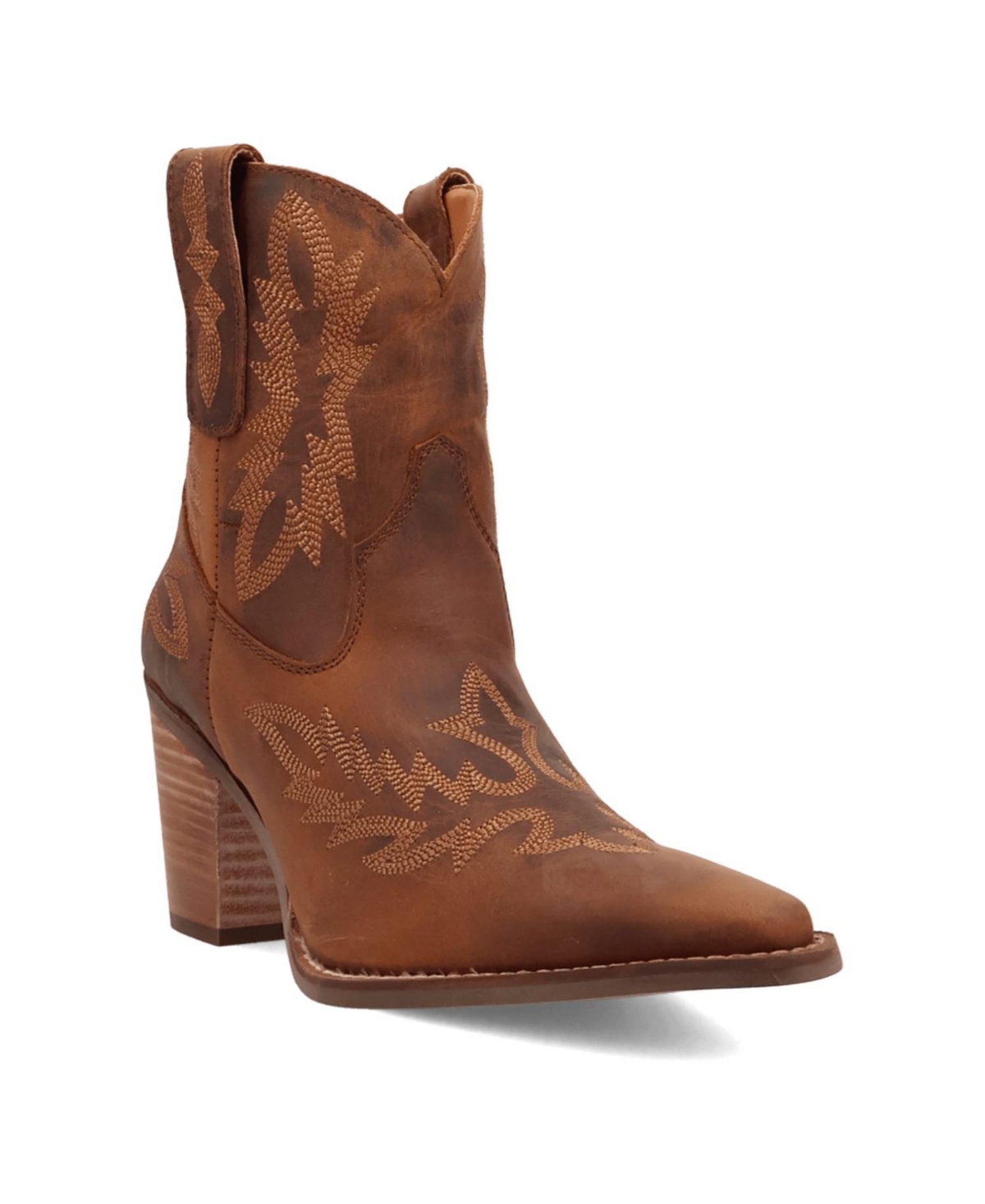 Click here for Dingo Womens Rocky Top Leather Bootie - Brown prices