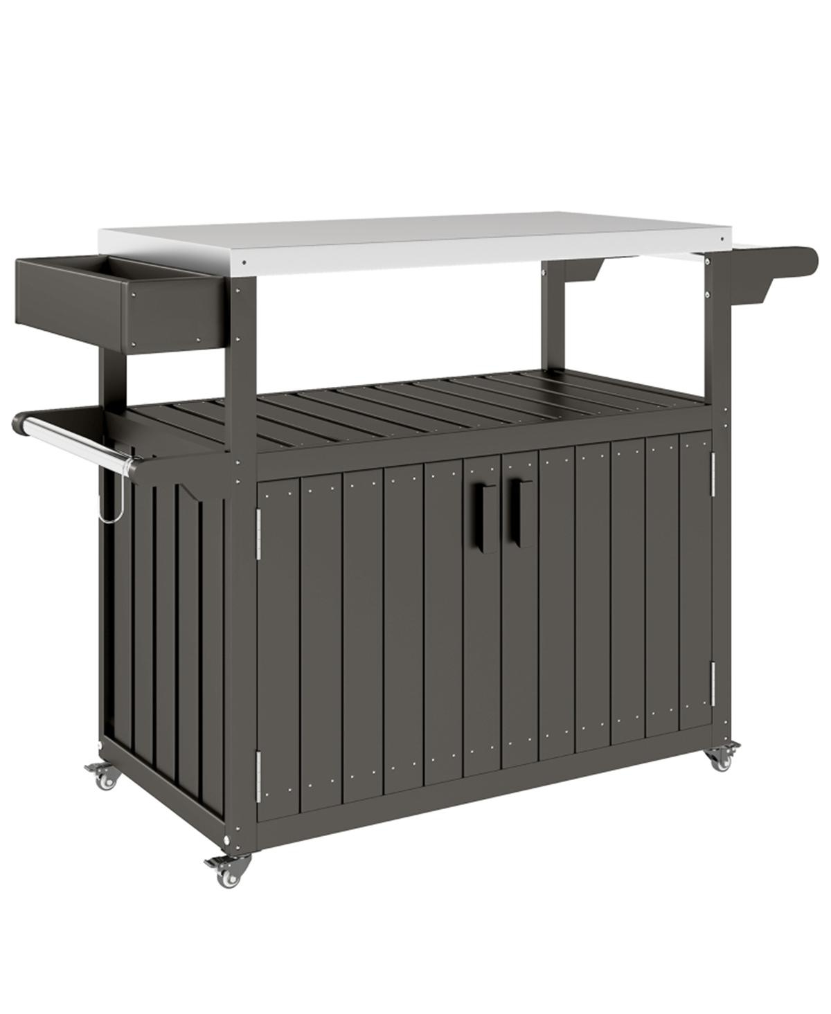 Click here for Slickblue Outdoor Bar Cart with Wheels for Drinks... prices