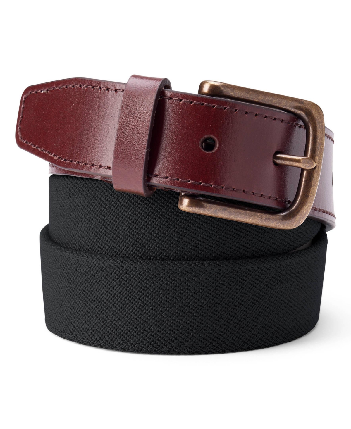 Click here for Lands End Mens Elastic Surcingle Belt - Black prices
